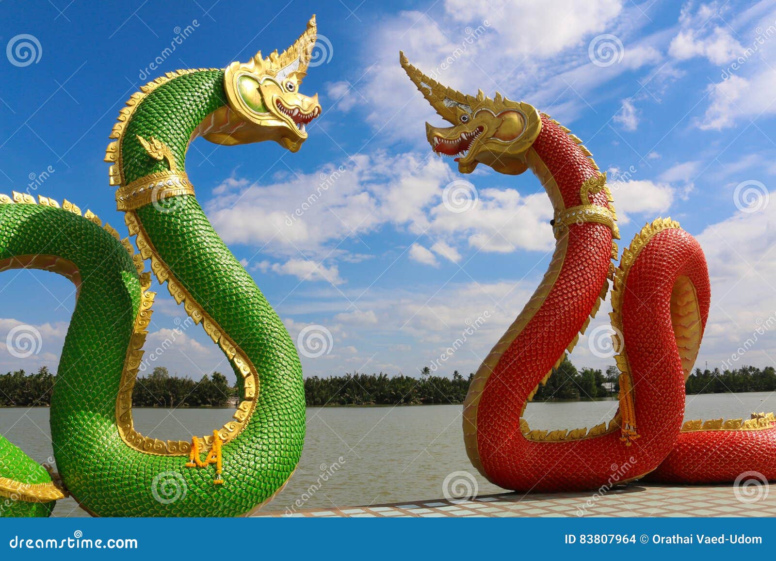 King of Naga - the Great Snake Stock Photo - Image of buddhism, design ...