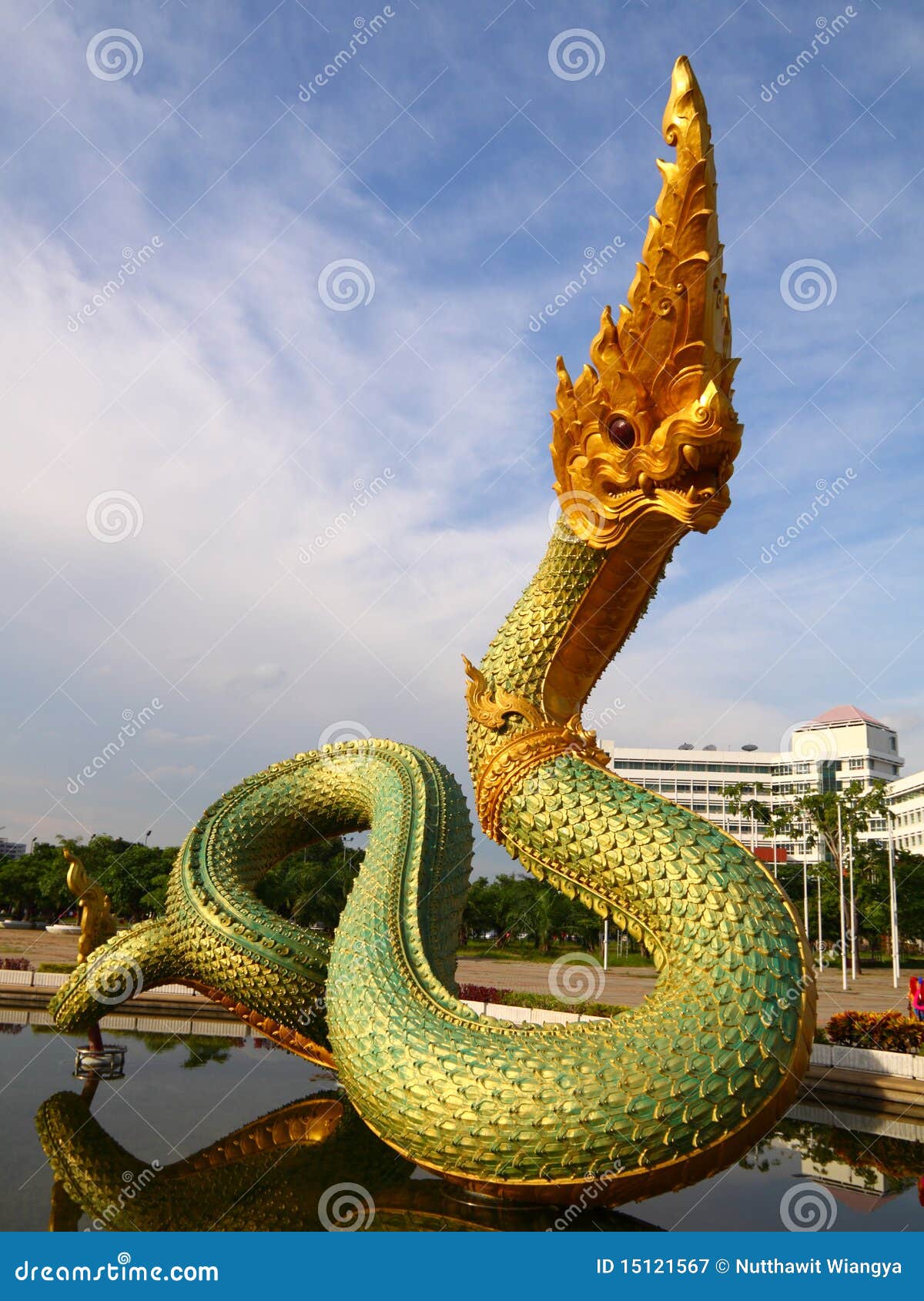King of Naga statue stock image. Image of color, snake - 15121567