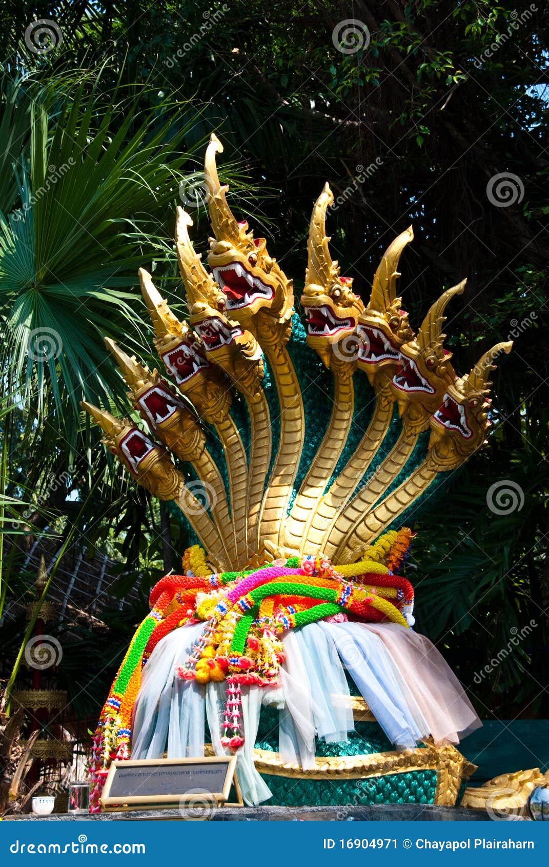 King of Nagas nine head. stock image. Image of head, architecture ...