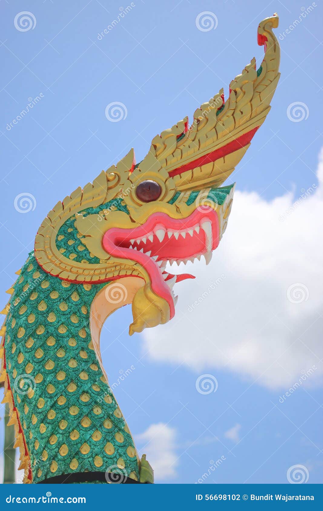 King of Nagas on the sky stock photo. Image of archeology - 56698102