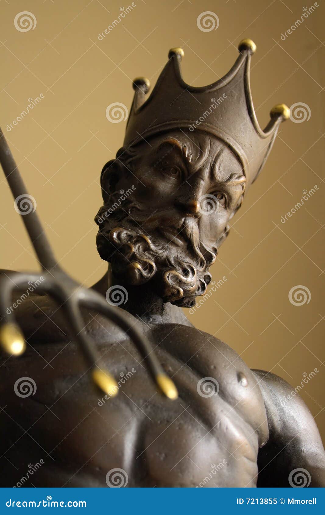 King Neptune statue stock image. Image of closeup, statue - 7213855