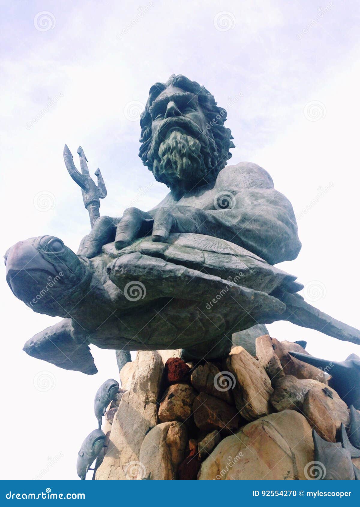 King Neptune stock photo. Image of beach, turtle, mythology - 92554270