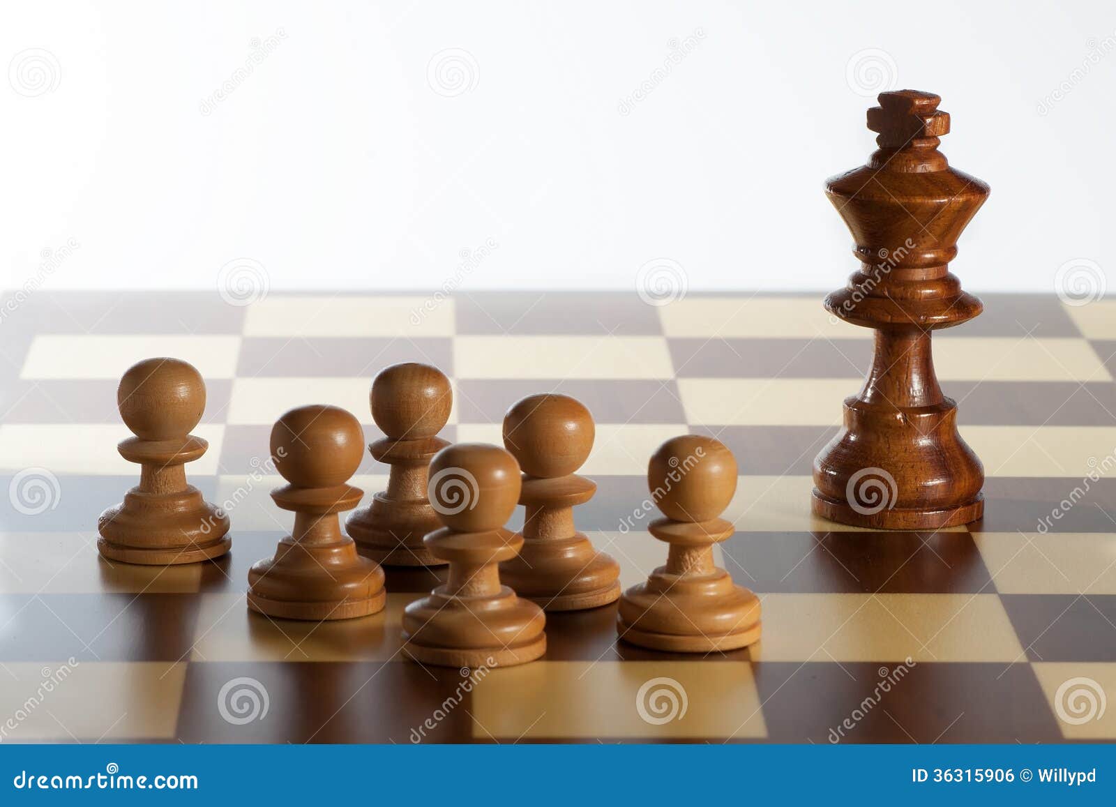 King and pawns stock photo. Image of competition, chess - 36315906