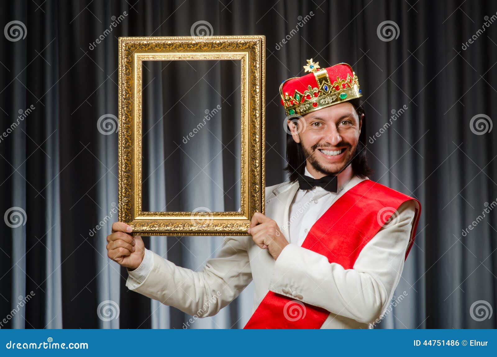 King with picture frame stock photo. Image of frame, employee - 44751486