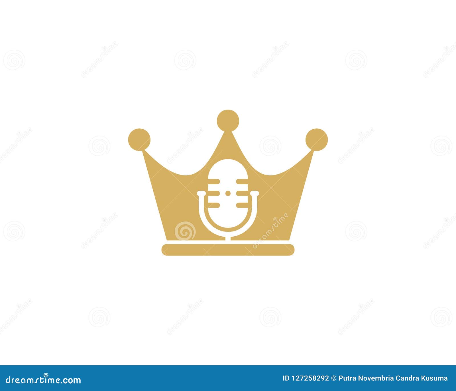 King Podcast Logo Icon Design Stock Illustrations – 132 King Podcast ...