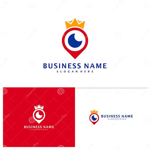 King Point Logo Template, Creative Point Logo Design Vector, King Logo ...