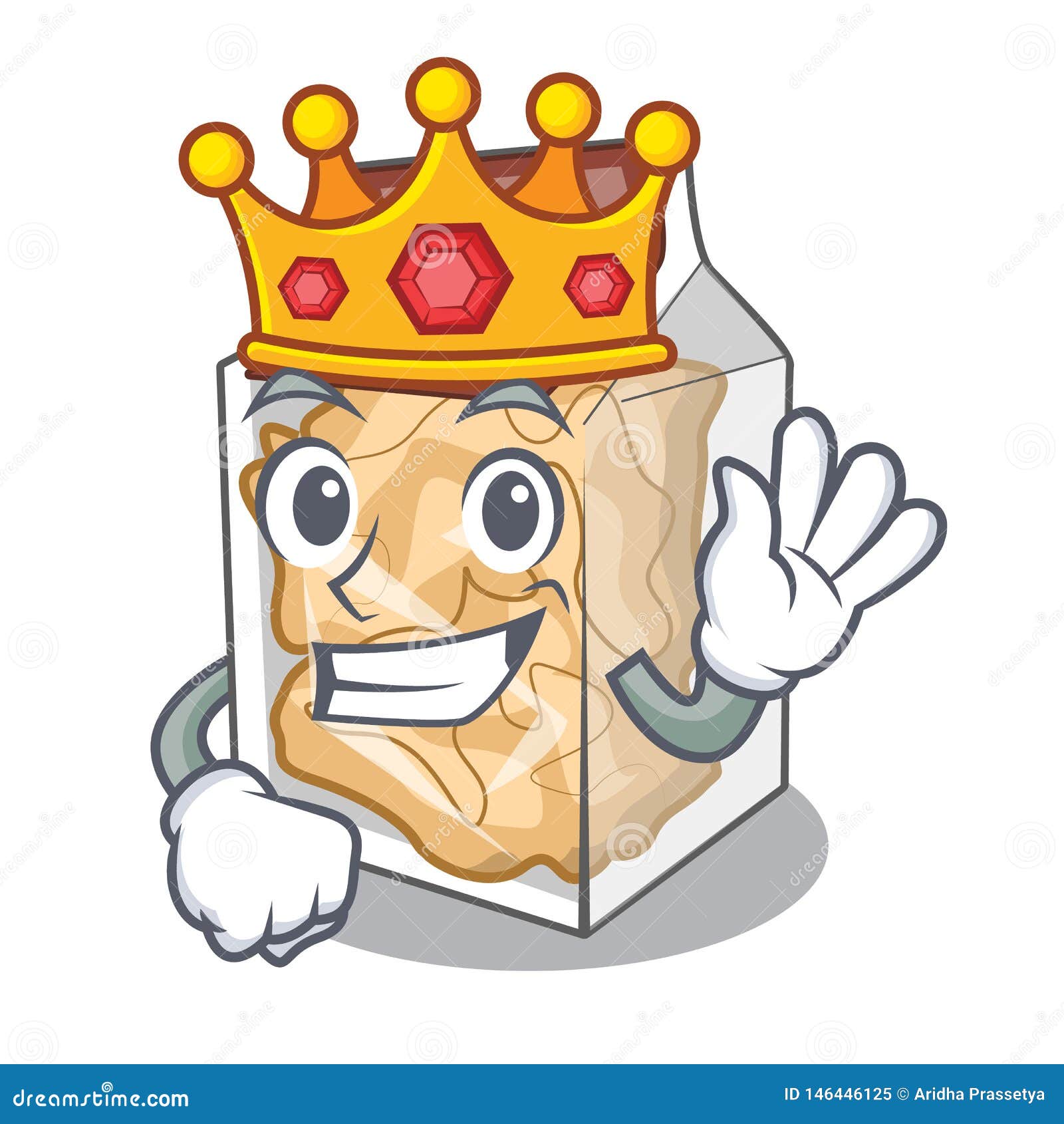 King Pork Rinds in the Character Plastic Stock Vector - Illustration of ...