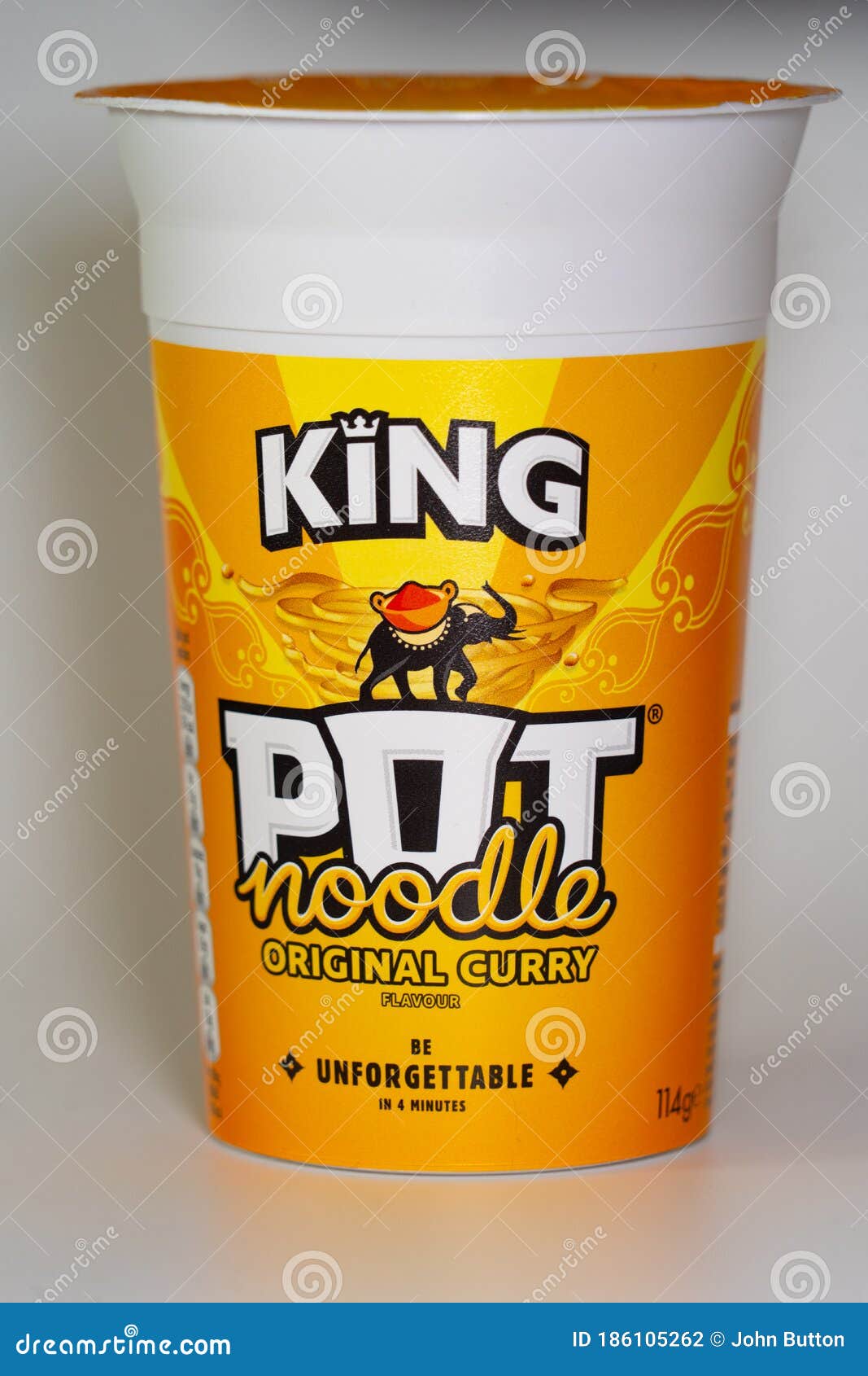 King pot noodle original editorial photography. Image of bottle - 186105262