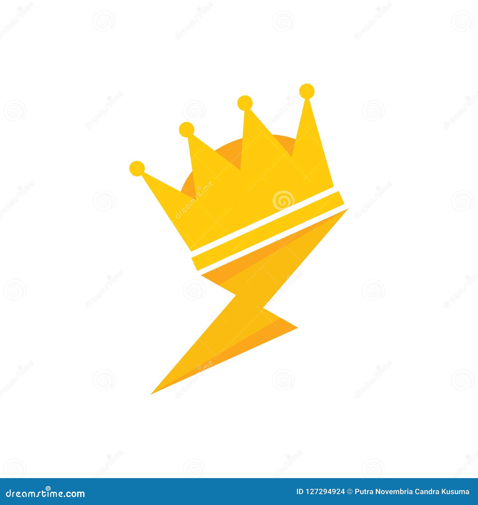 King Power Logo Icon Design Stock Vector - Illustration of luxury, bolt ...