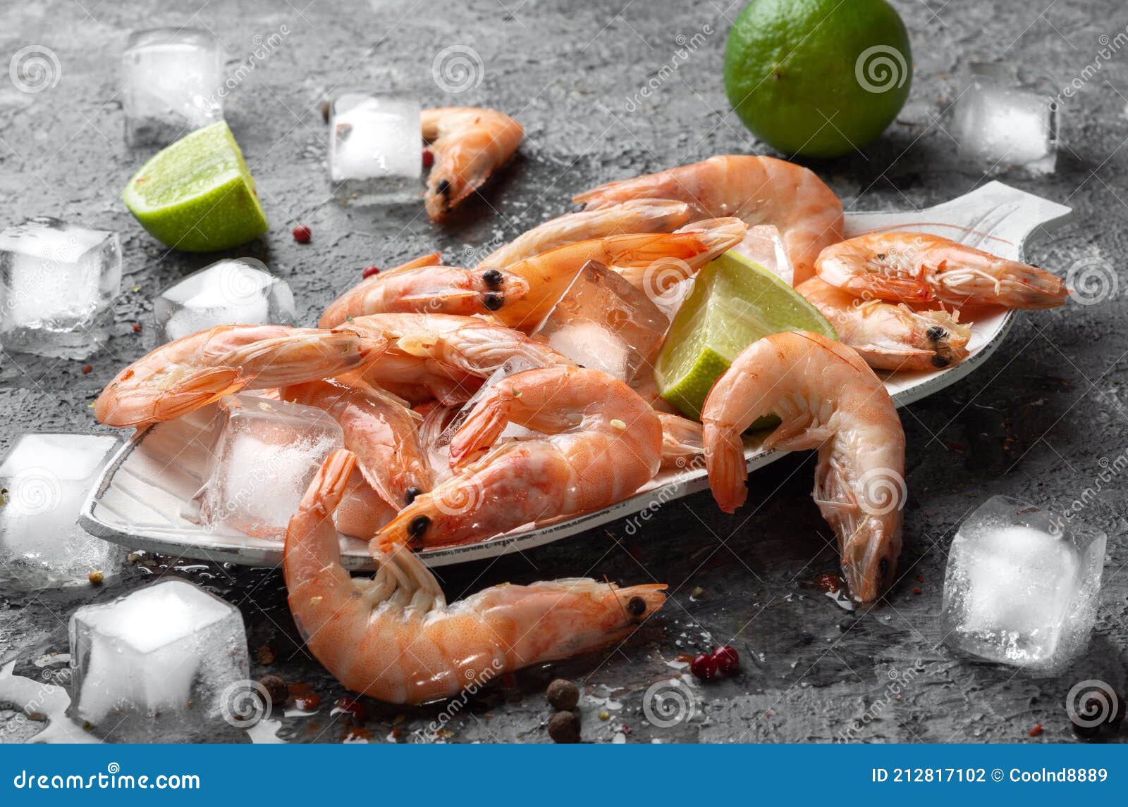 King Prawn. Fresh King Prawn In A Shell. Stock Photo | CartoonDealer ...