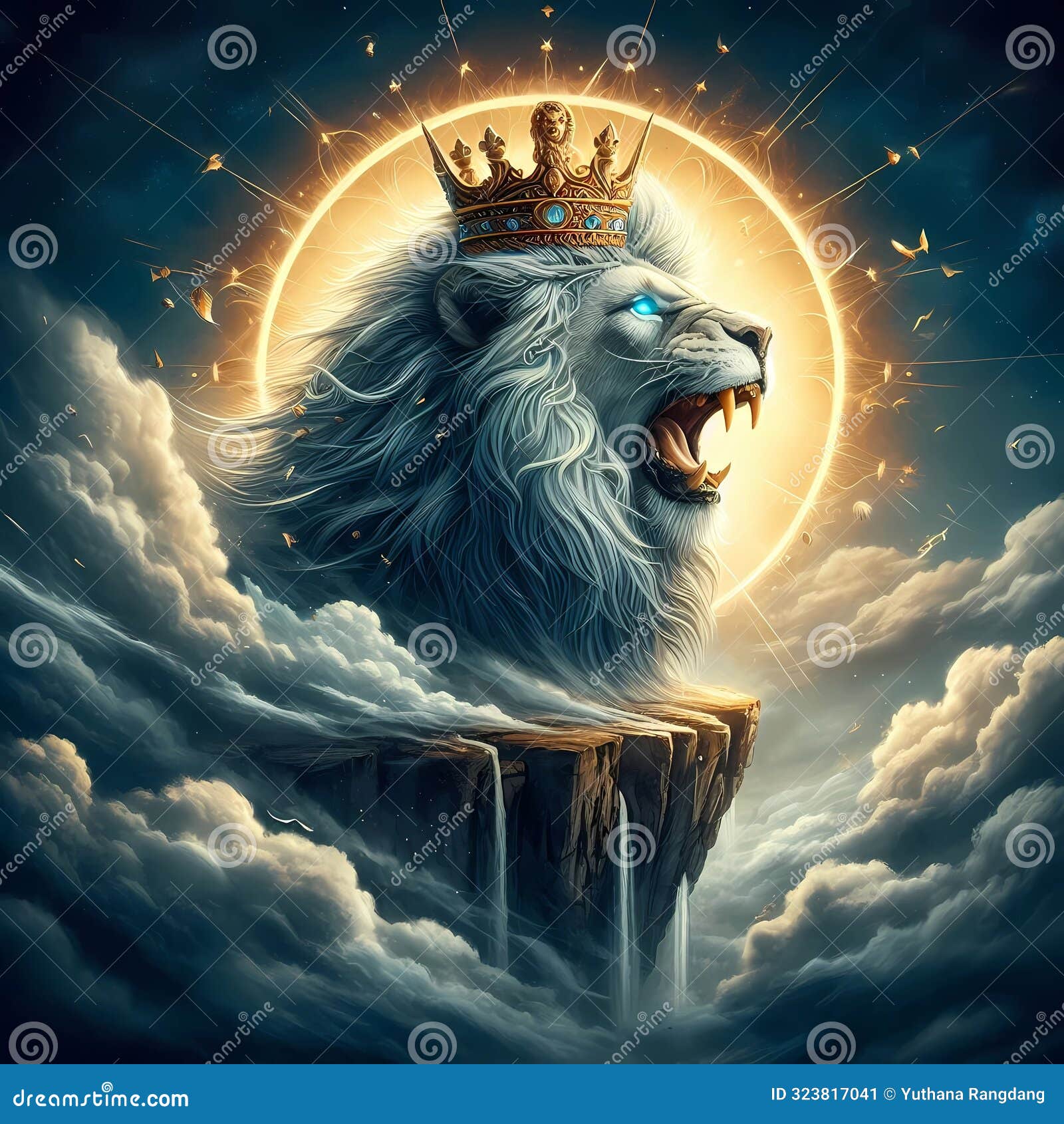 King of the Pride. stock illustration. Illustration of pride - 323817041