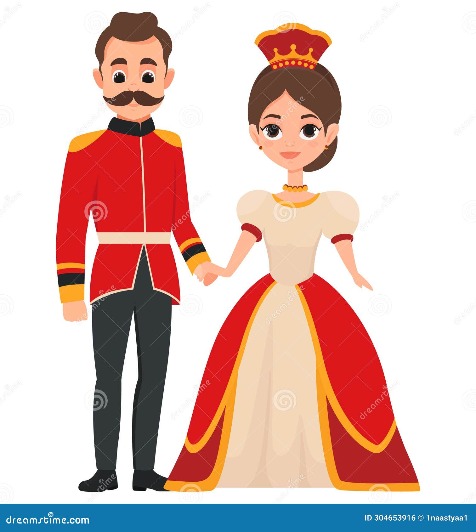 A Queen Cartoon Illustration Showing A Pretty Smile Royalty-Free Stock ...