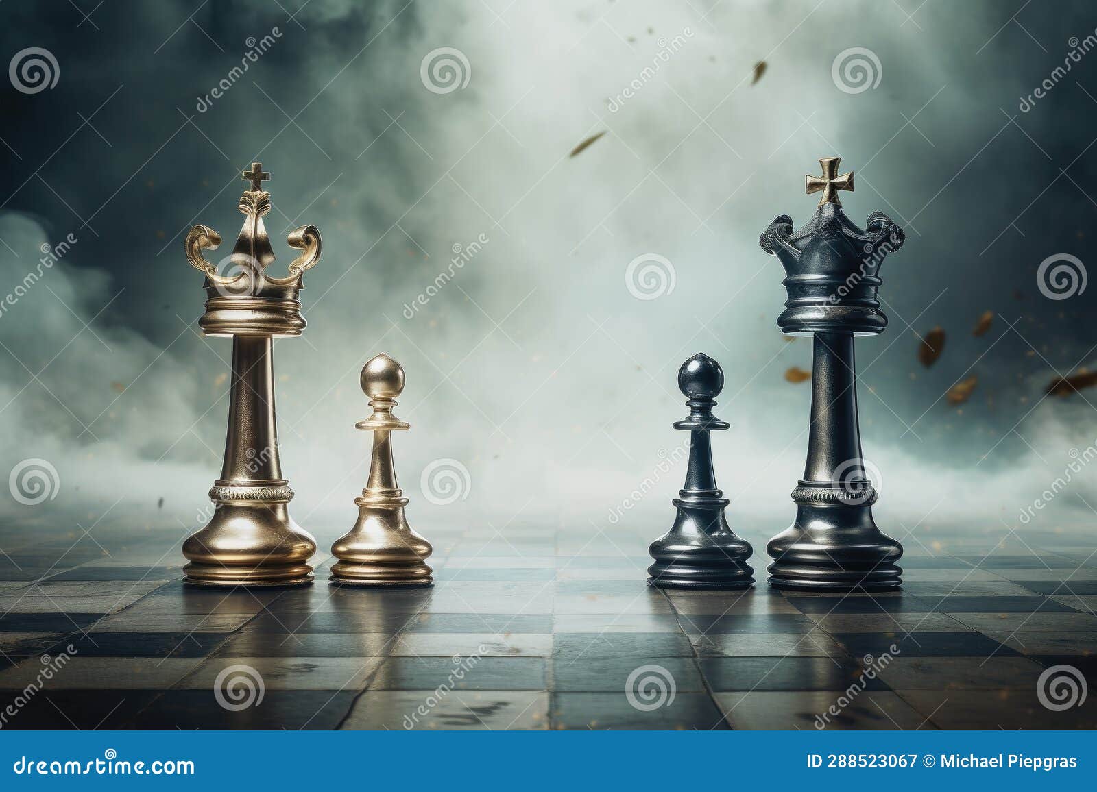 King and Queen of a Chess Game Stock Image - Image of king, play: 288523067
