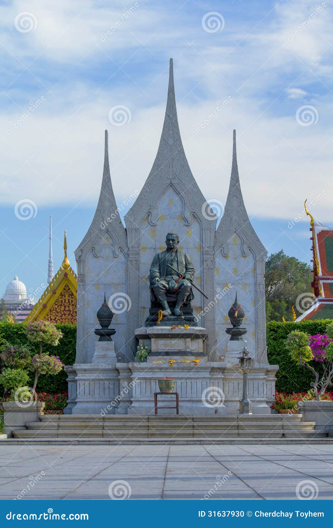 King Rama I Monument of Thailand Stock Photo - Image of bangkok, tour ...