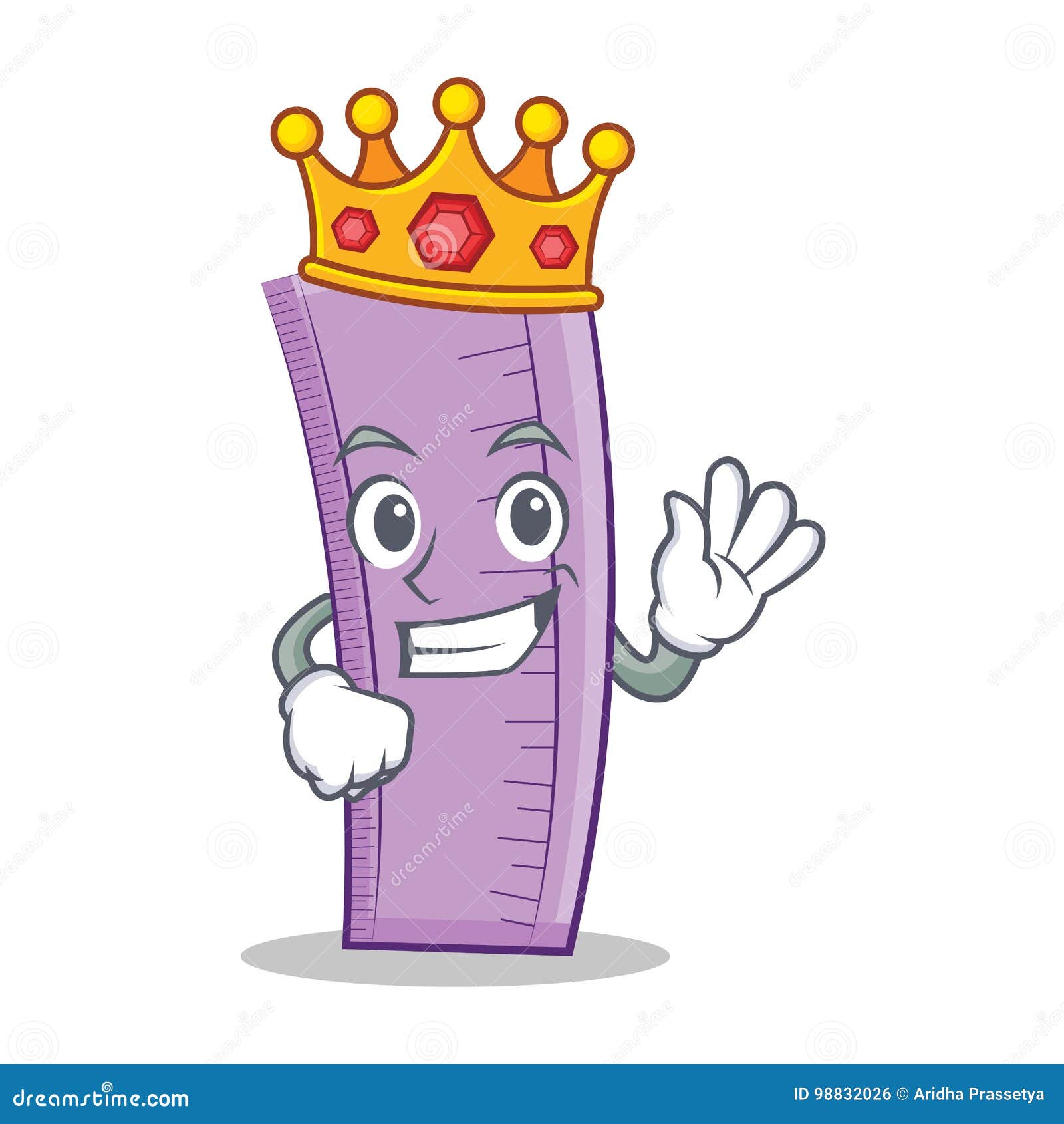 King Ruler Character Cartoon Design Stock Vector - Illustration of king ...