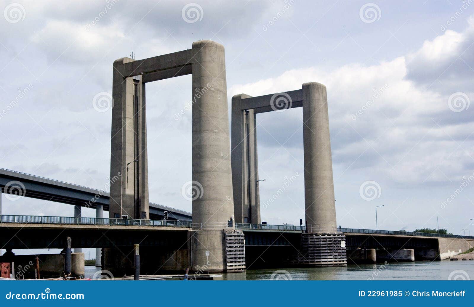 The King s Ferry Bridge stock image. Image of landmark - 22961985