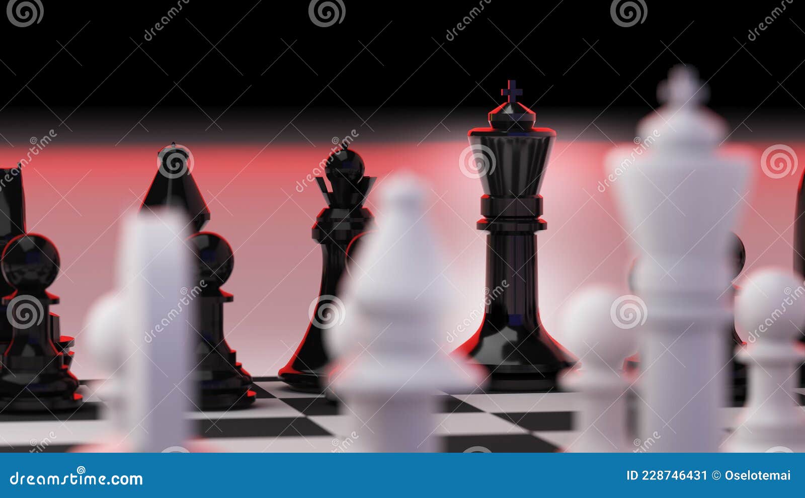 The King S Focus Planning Chess Game,competitive Strategy Planning ...