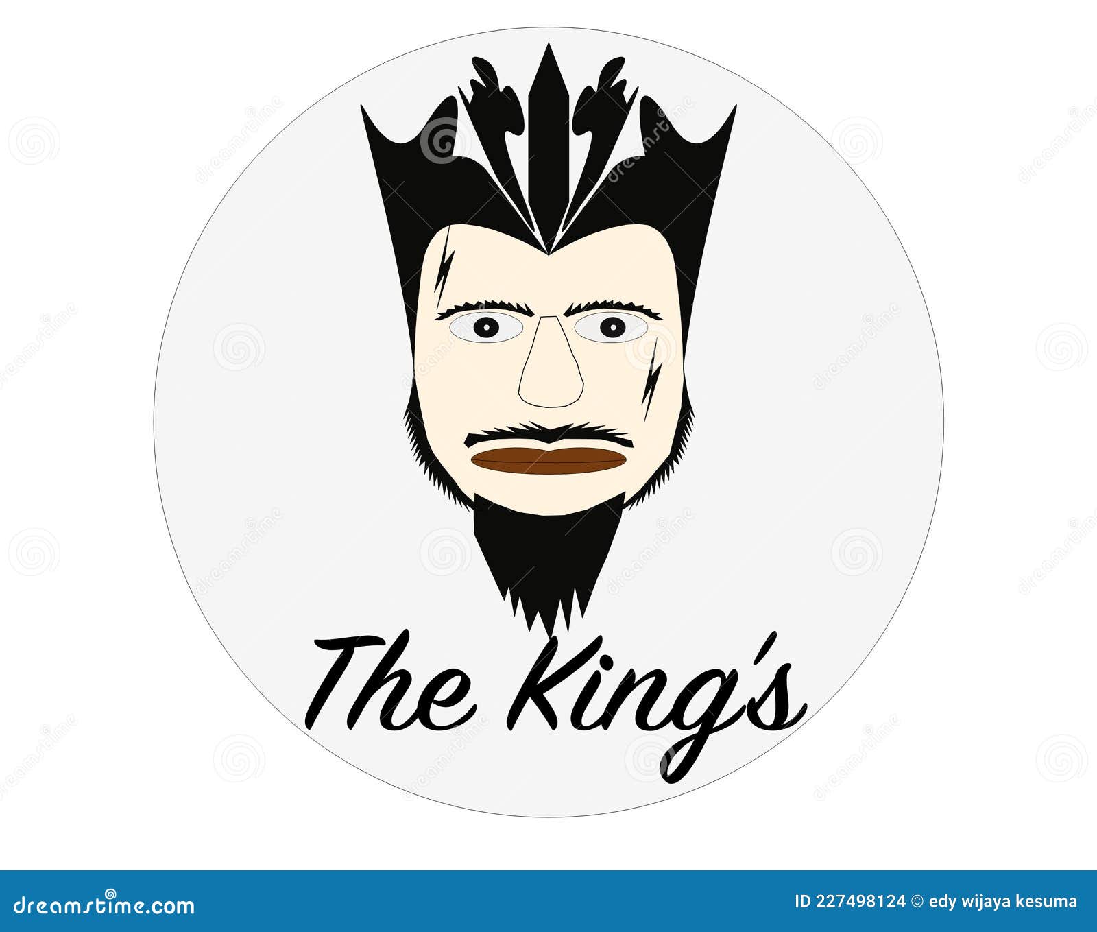 The King S Logo. Simple and Modern Logo Design. Illustration Image ...