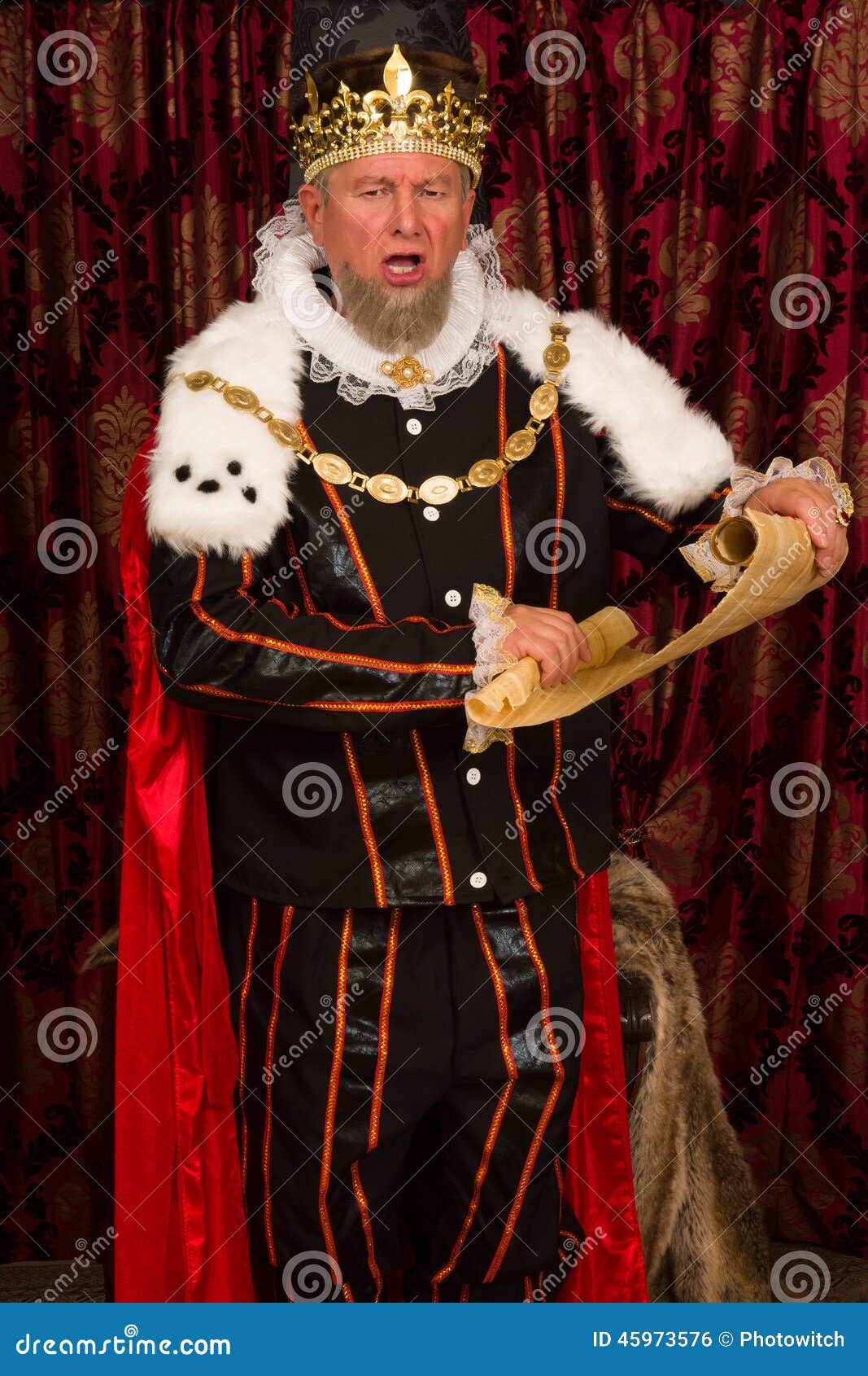 King s message stock photo. Image of person, cape, aristocrat - 45973576