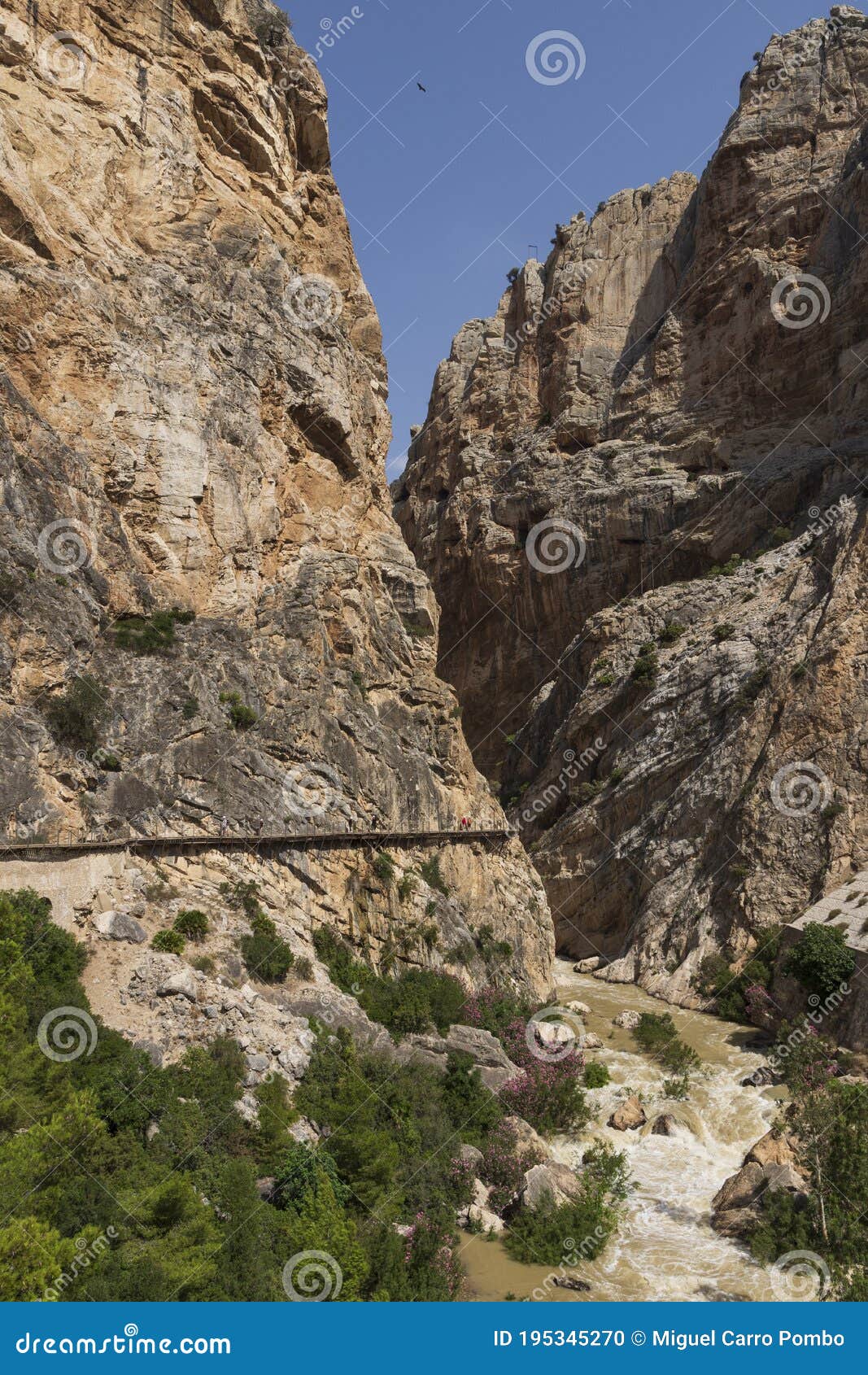 The king`s path in navarra stock photo. Image of dangerous - 195345270
