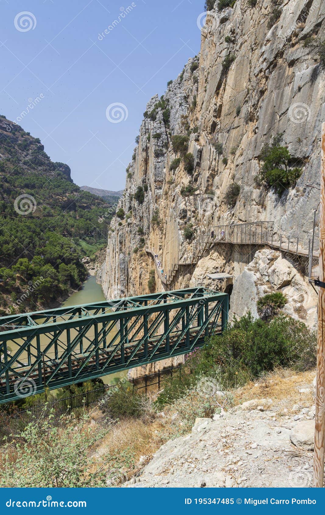 The king`s path in navarra stock image. Image of landmark - 195347485