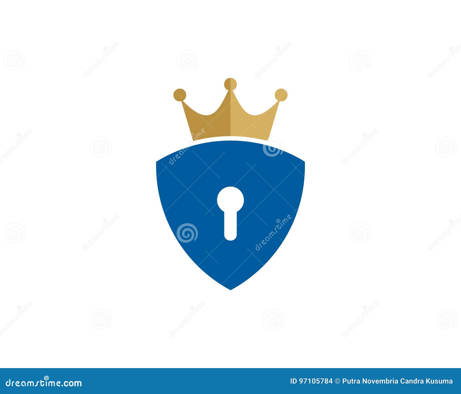 King Security Icon Logo Design Element Stock Vector - Illustration of ...