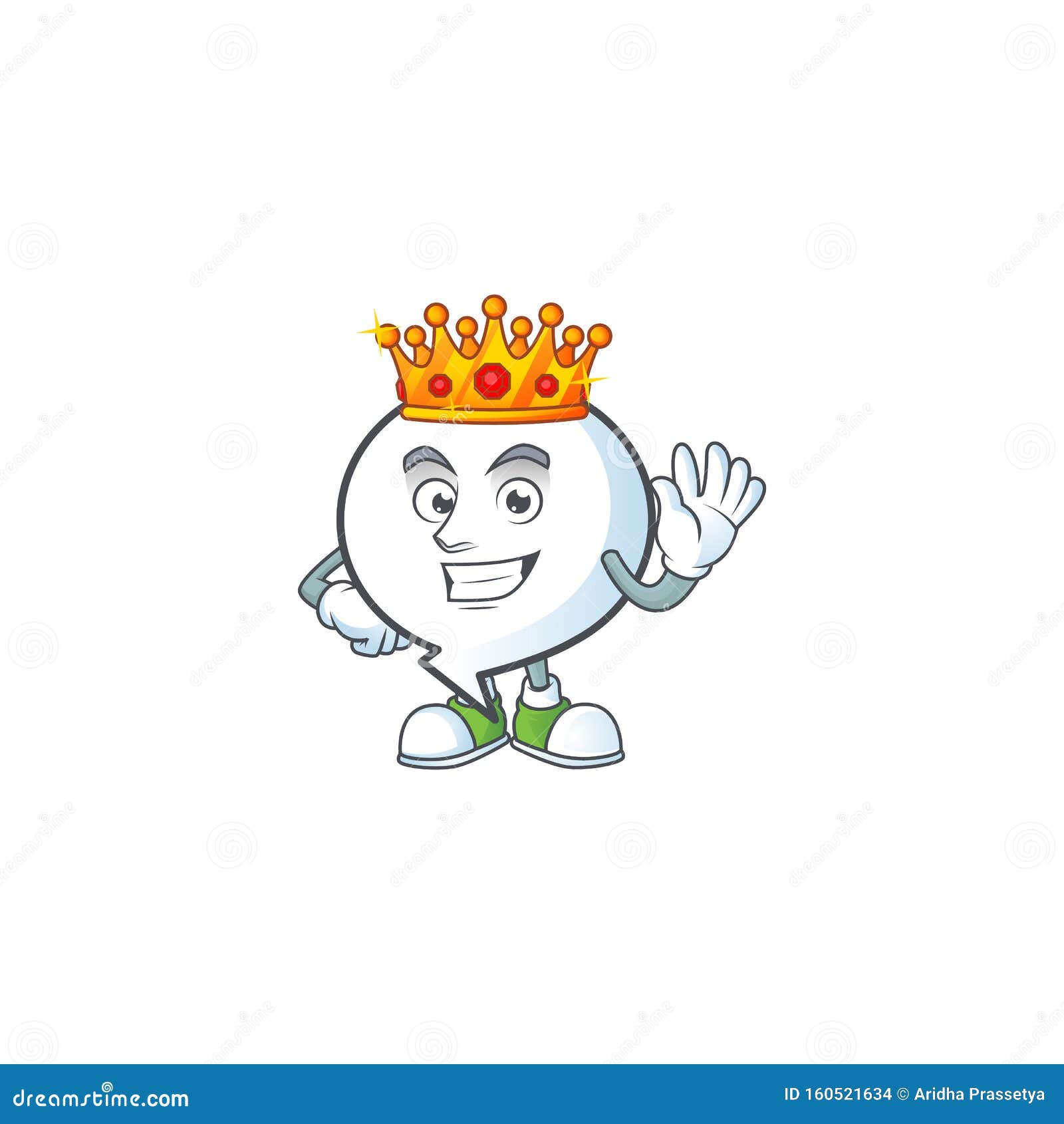 King Shape Circle Bubble for Text Icon. Stock Vector - Illustration of ...