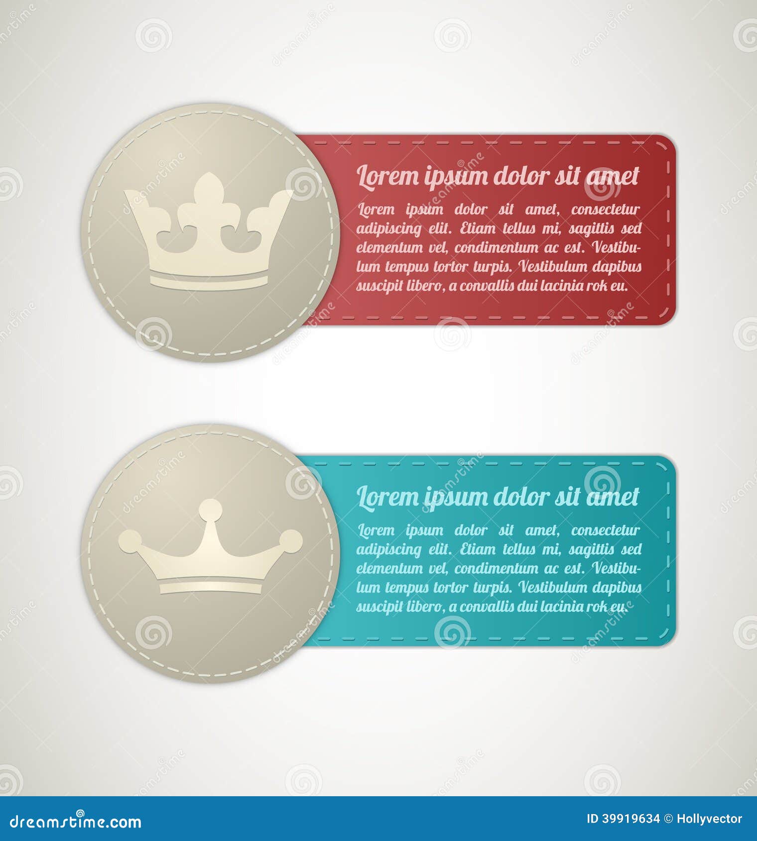 King Size Stitched labels stock vector. Illustration of canvas - 39919634