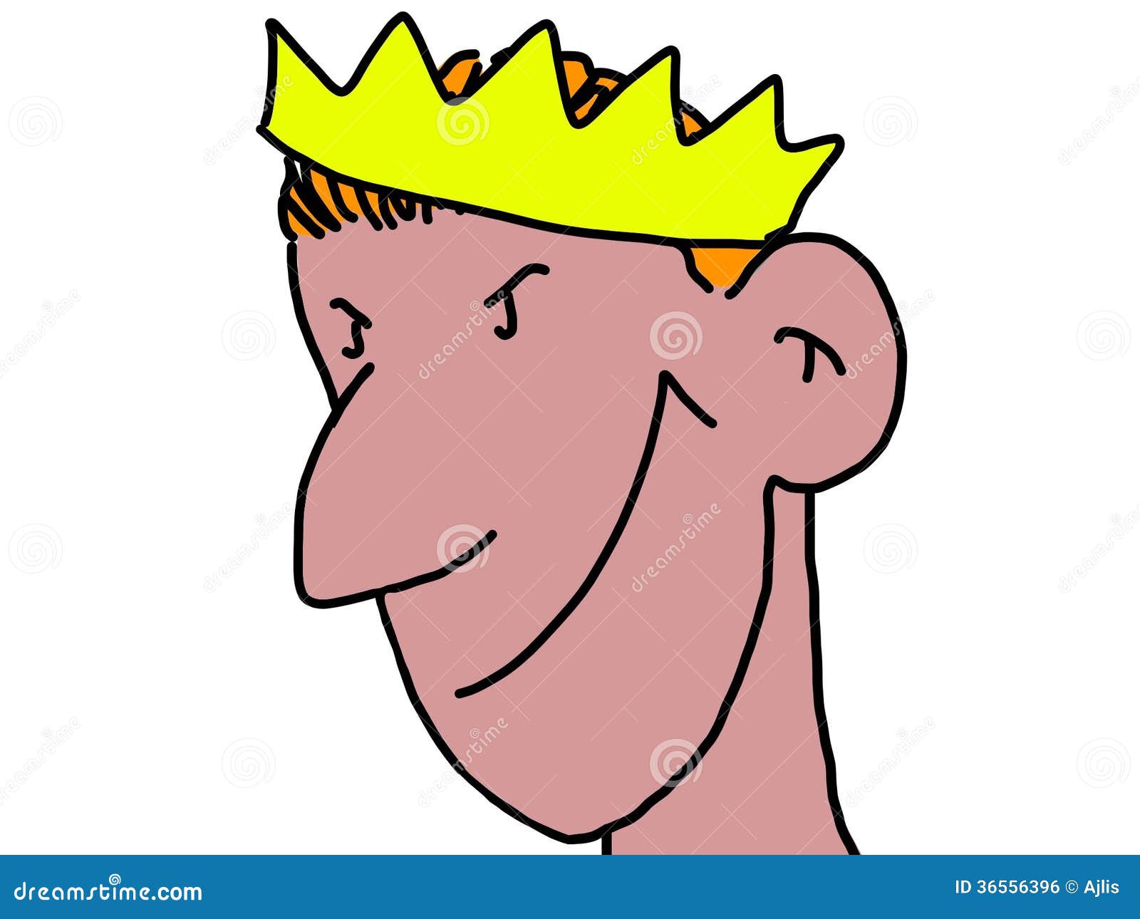 The king stock illustration. Illustration of smiling - 36556396