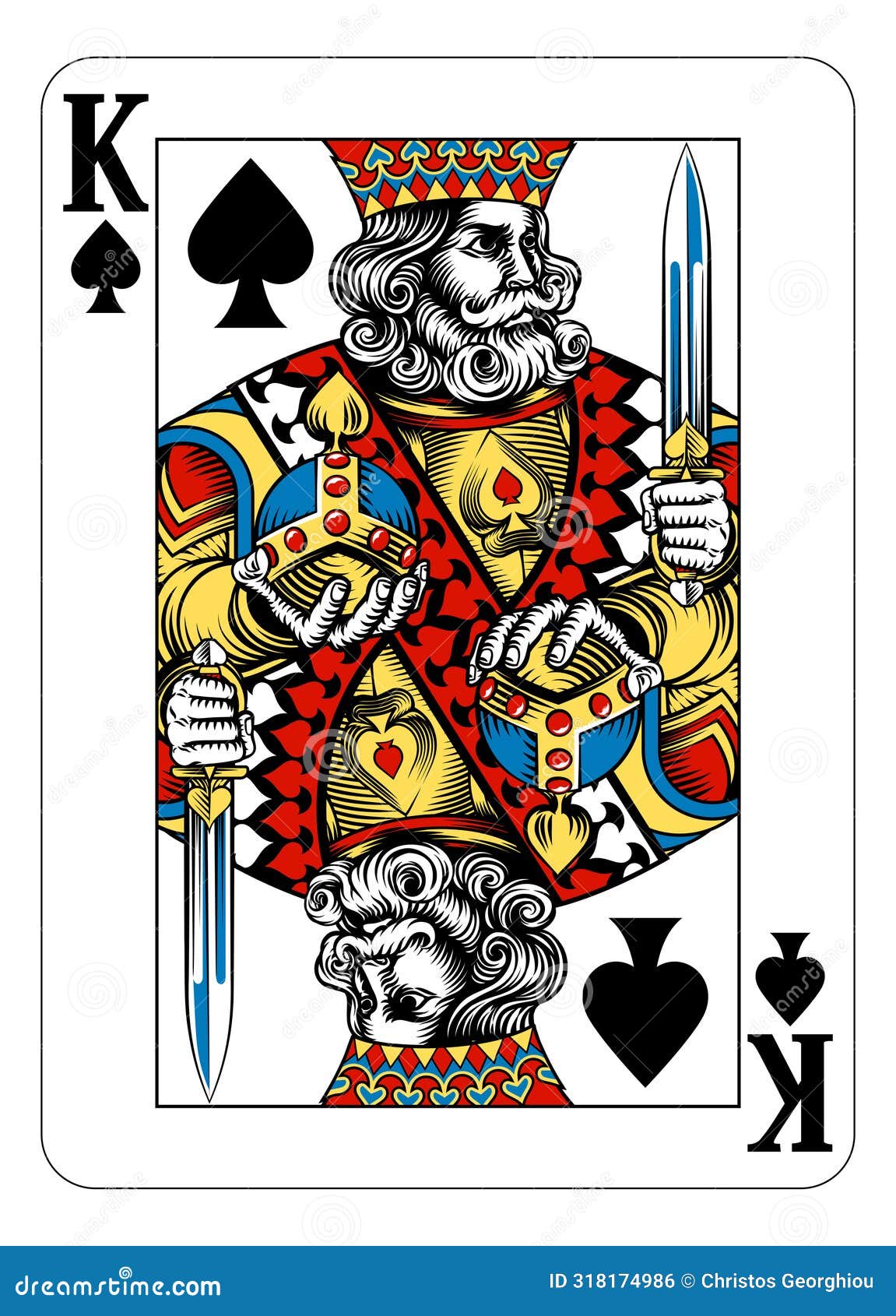 Ace Of Spades Design From Deck Of Playing Cards Cartoon Vector ...