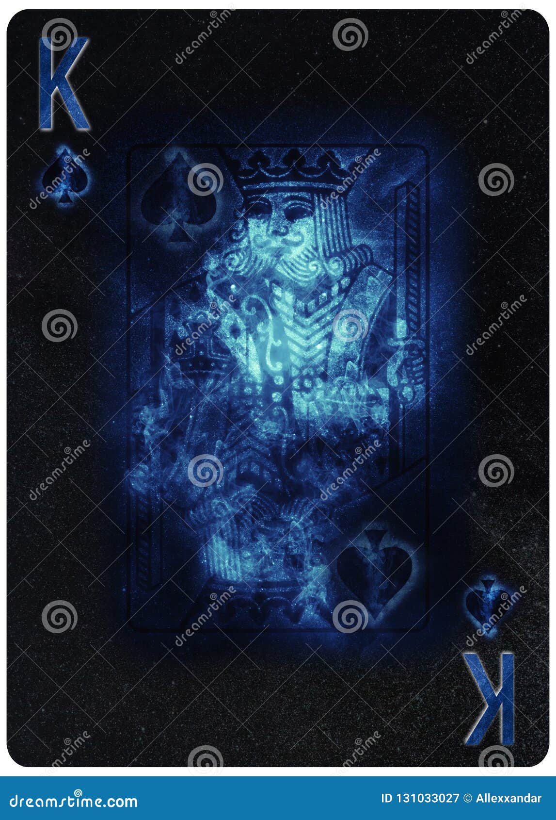 King of Spades Playing Card Abstract Background Stock Illustration ...