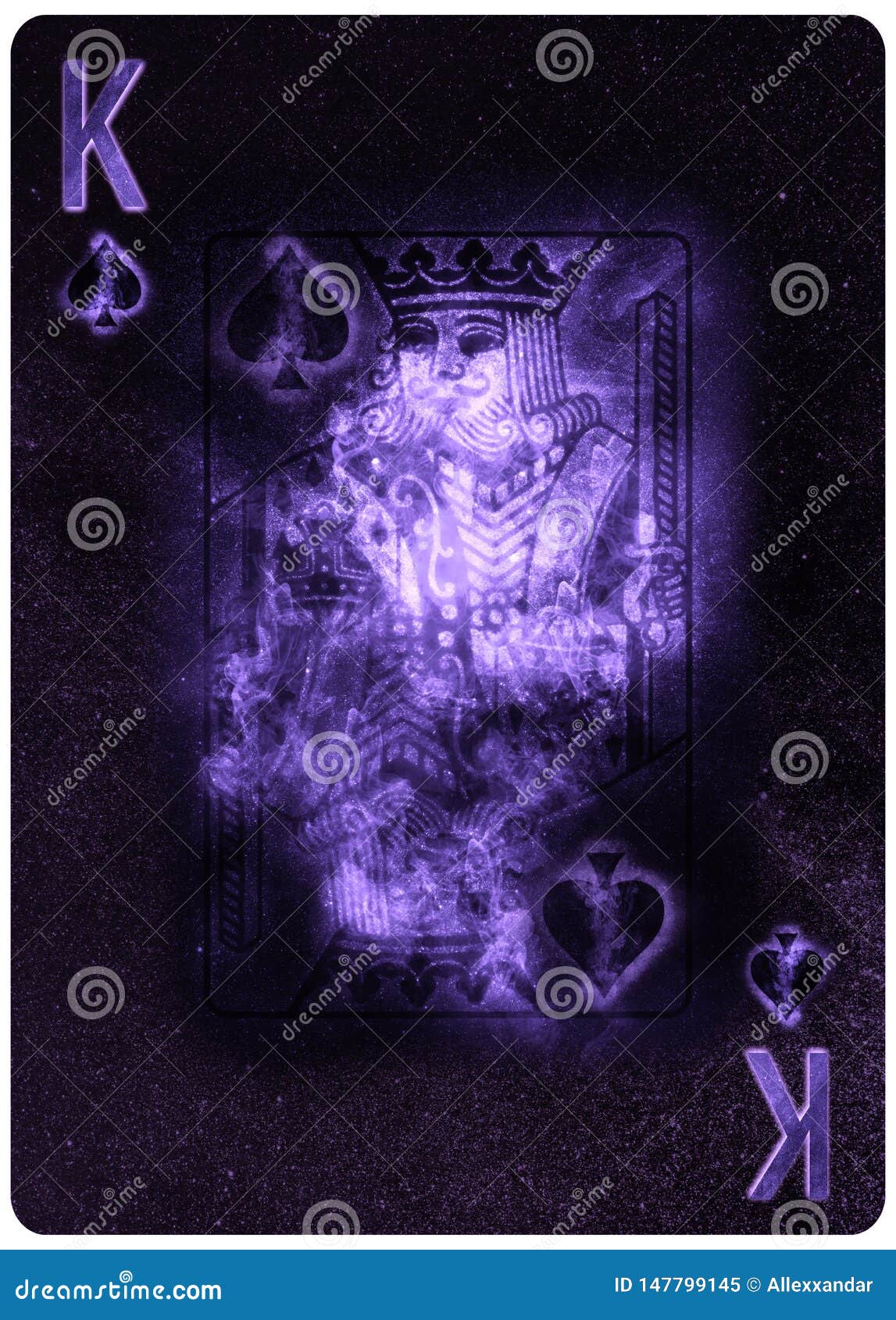 King of Spades Playing Card Abstract Background Stock Illustration ...