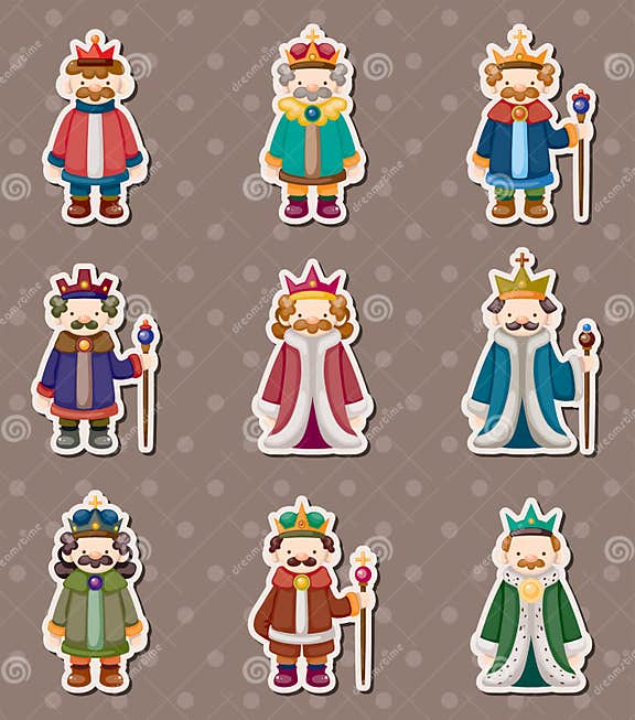 King stickers stock vector. Illustration of cute, happy - 25249545