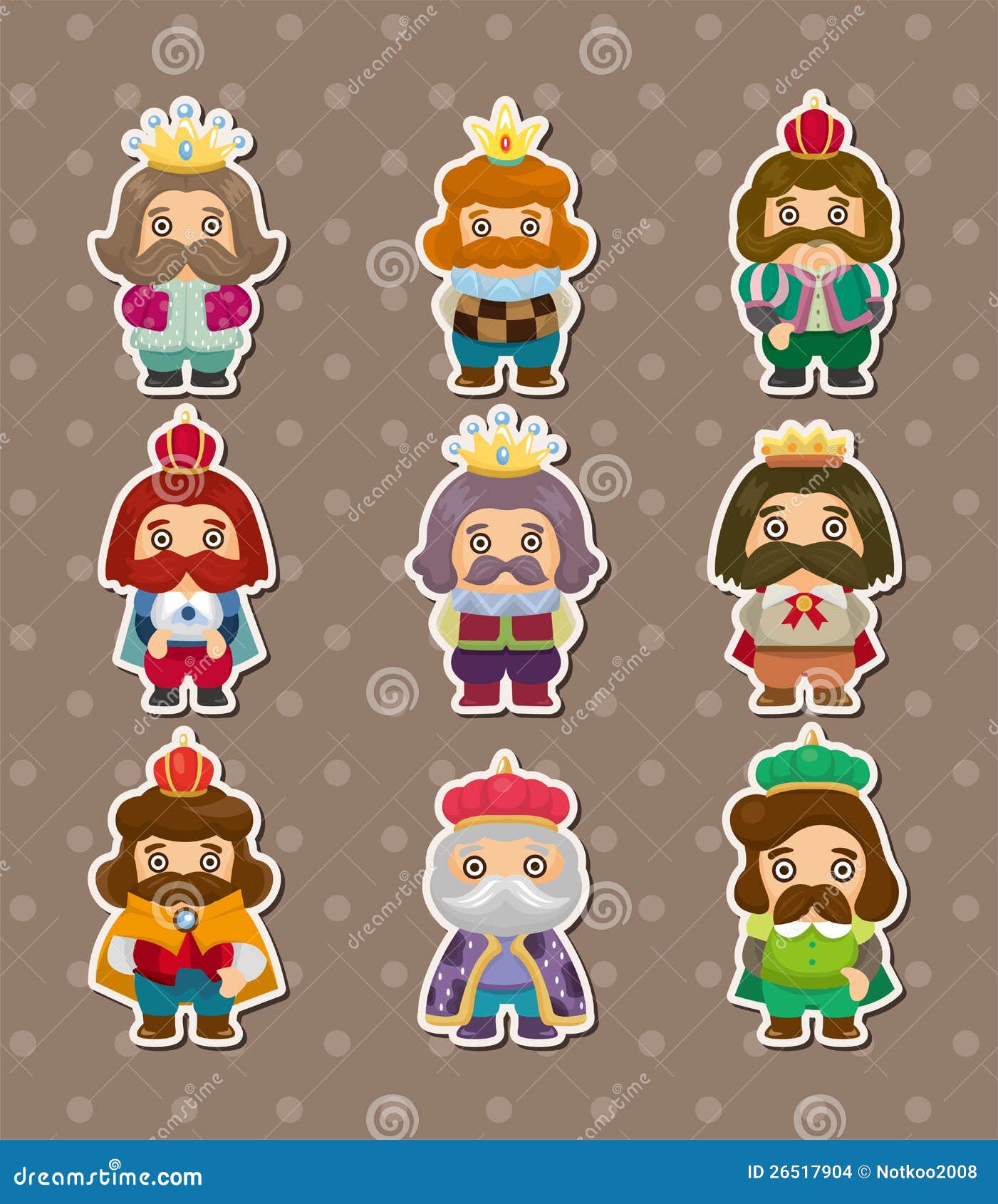 King stickers stock vector. Illustration of fairytale - 26517904