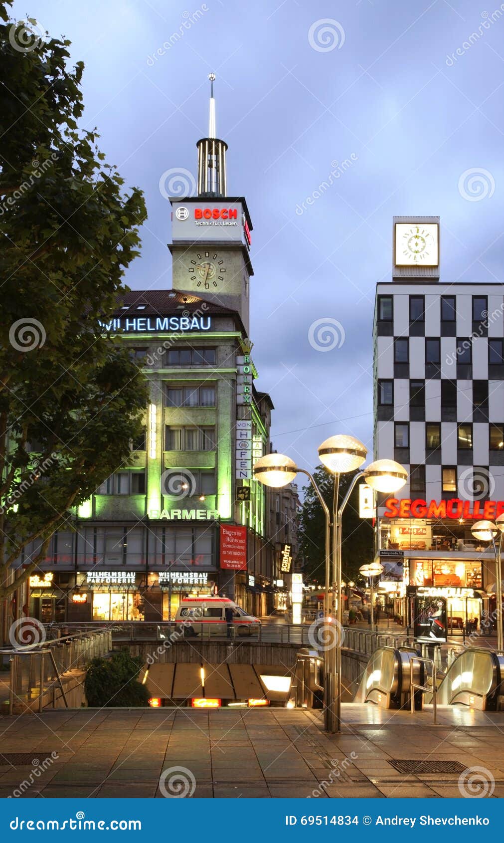 King Street in Stuttgart. Germany Editorial Stock Image - Image of ...