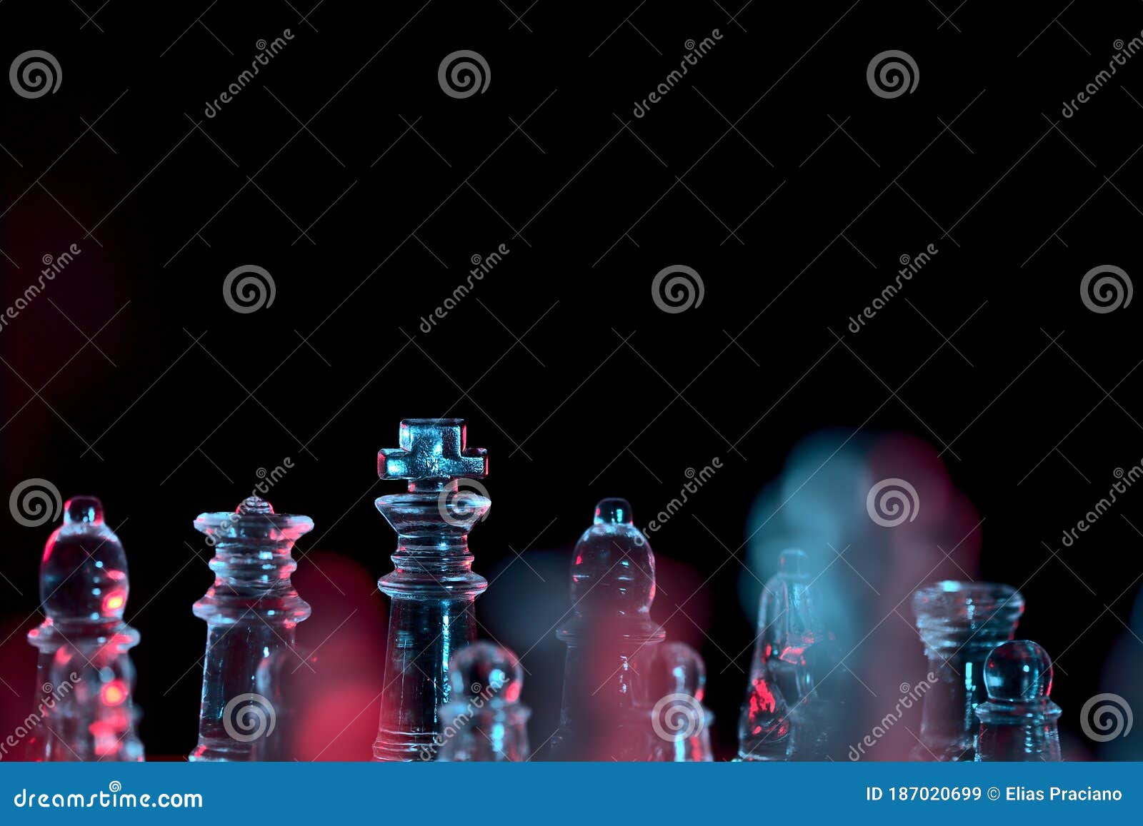 King Surrounded by Other Chess Pieces Stock Image - Image of bishop ...