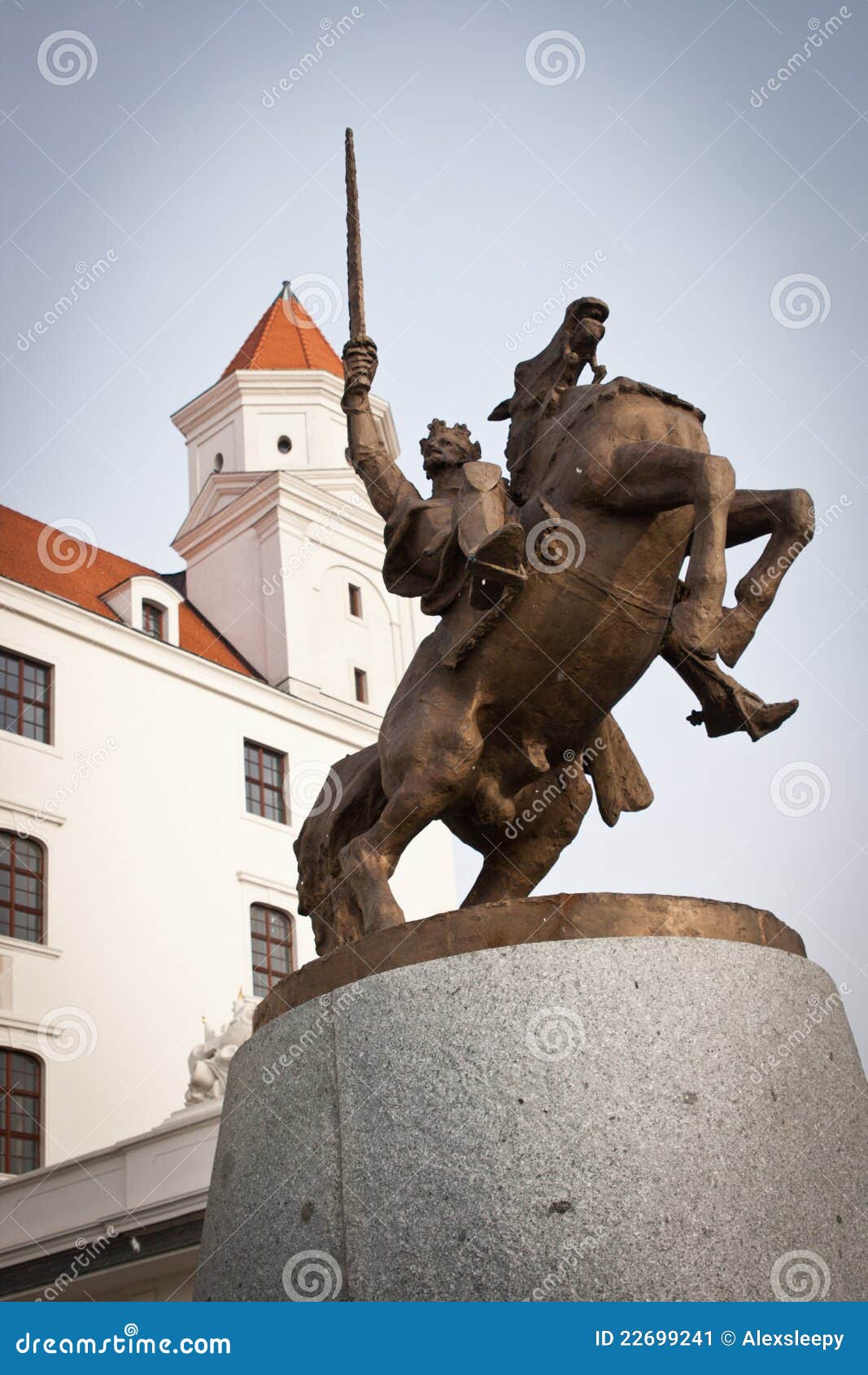 King Svatopluk Statue at Bratislava Castle Stock Image - Image of ...