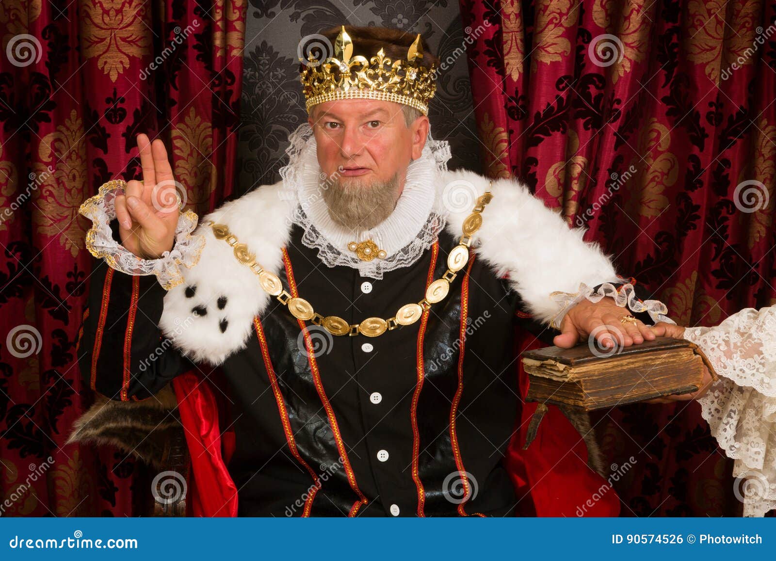 King swearing an oath stock photo. Image of beard, fairytale - 90574526