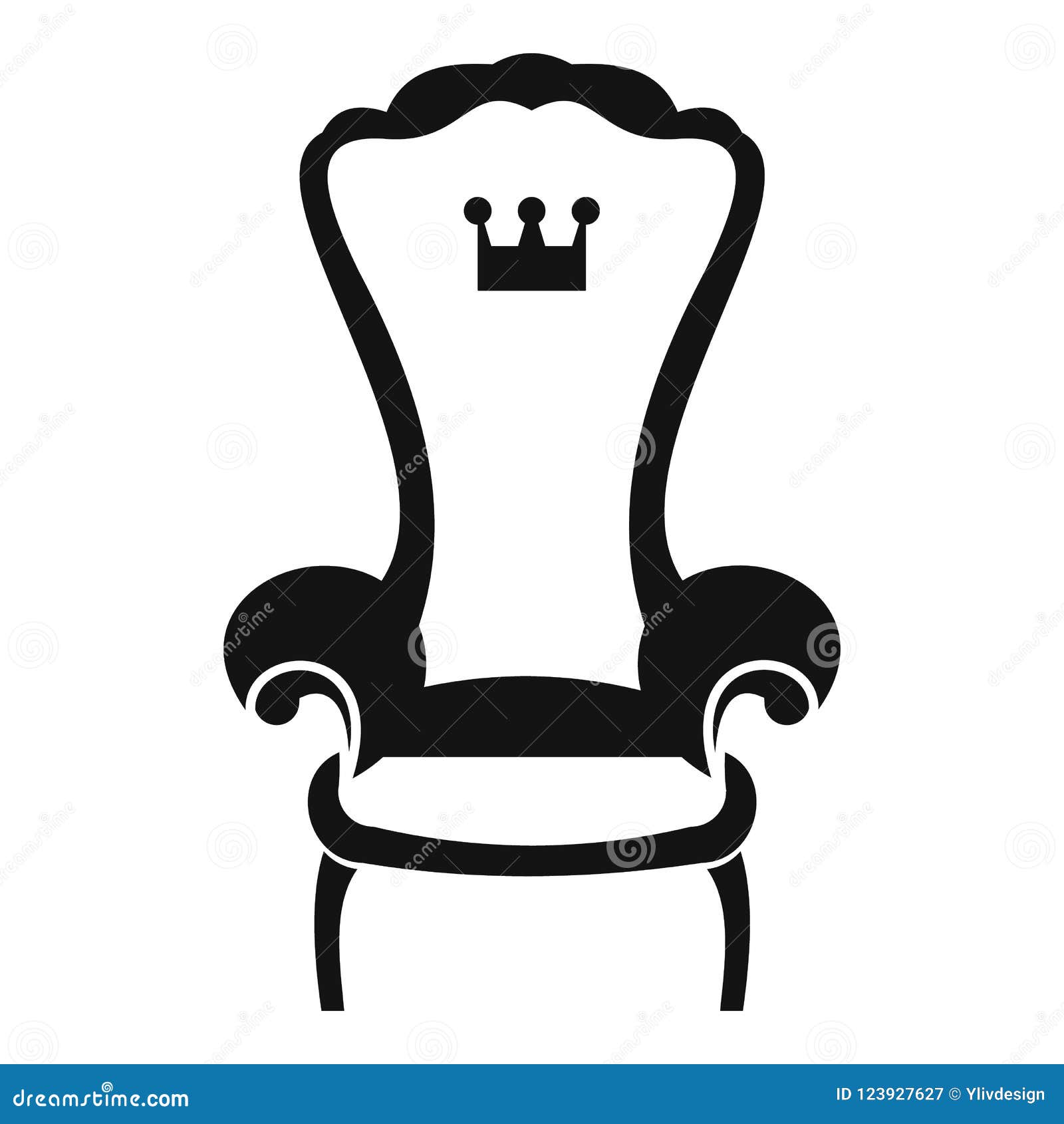 King Throne Chair Icon, Simple Style Stock Illustration - Illustration ... King Throne Chair Icon, Simple Style Stock Illustration - Illustration ...