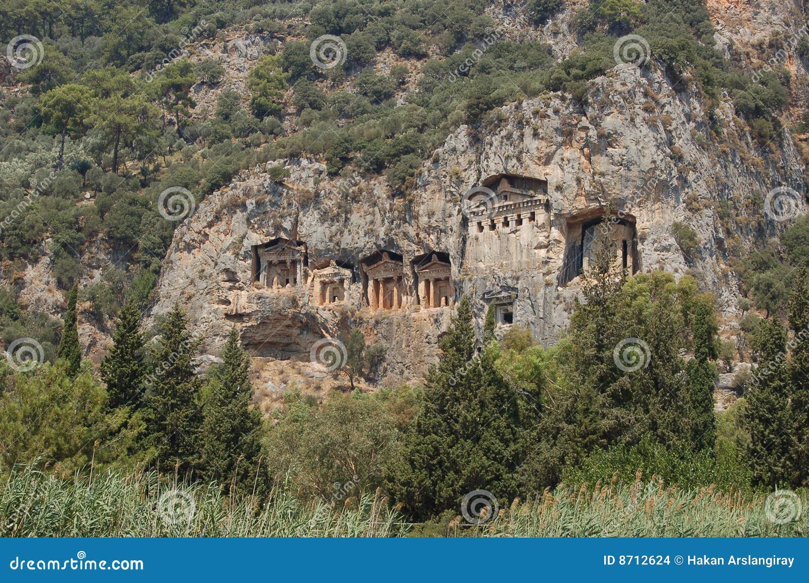 King Tombs in Dalyan Turkey Stock Photo - Image of turkey, tomb: 8712624