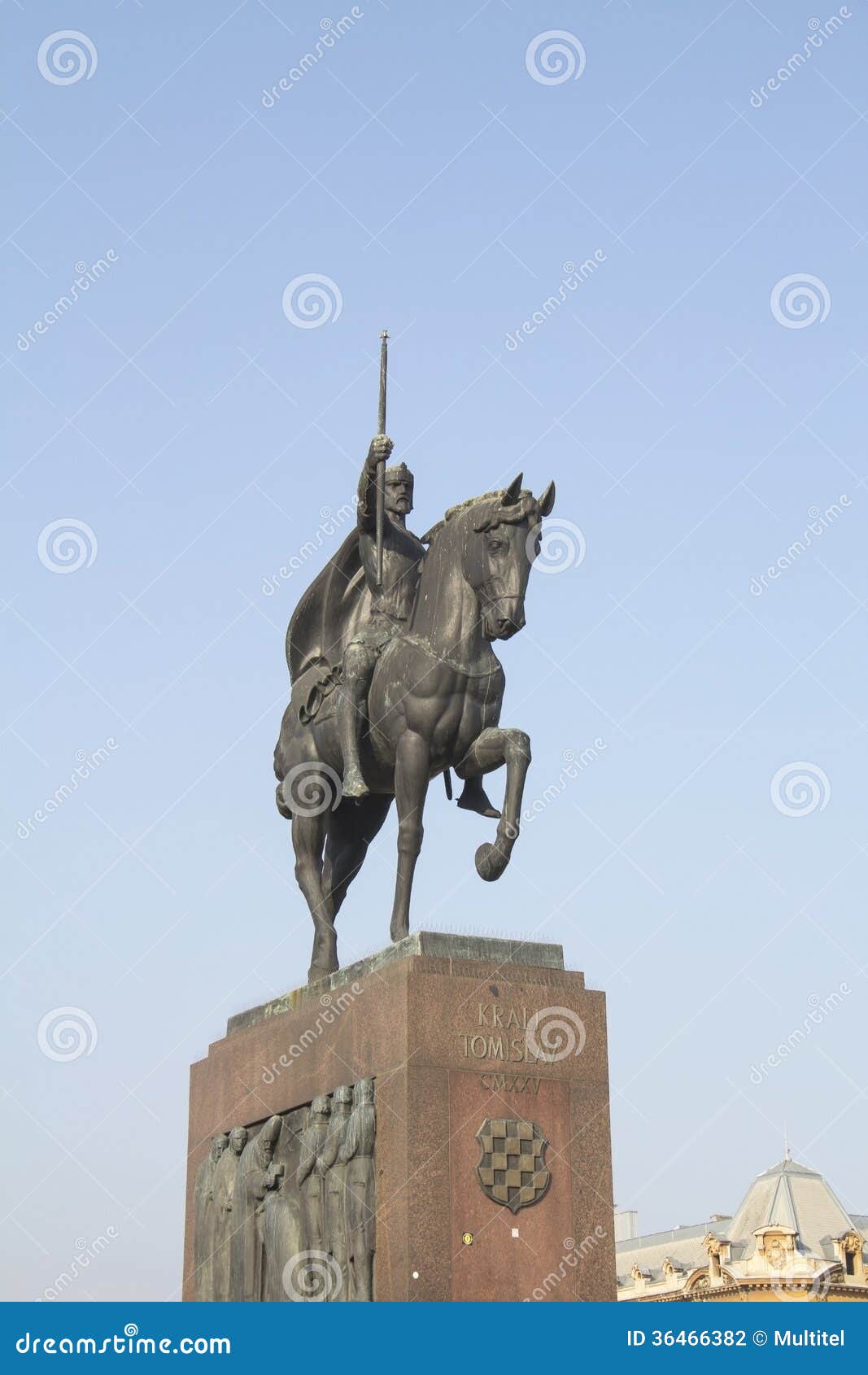 King Tomislav stock photo. Image of horse, park, croatian - 36466382