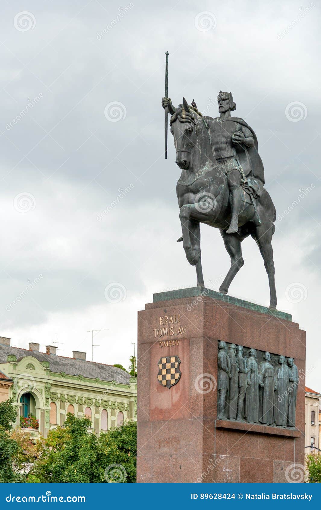 King Tomislav monument stock photo. Image of founder - 89628424