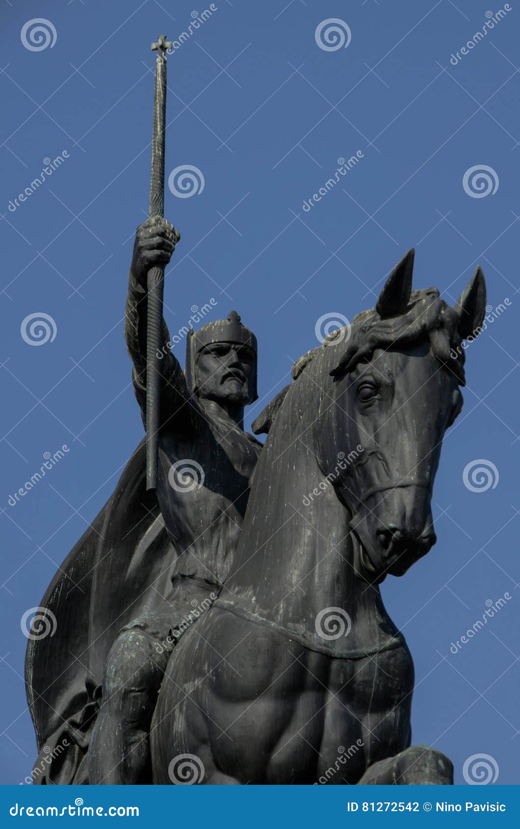 King Tomislav statue stock photo. Image of statue, sword - 81272542