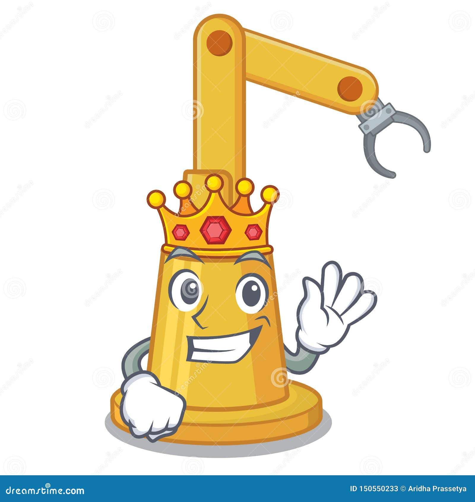 King Toy Assembly Automation Machine on Cartoon Stock Vector ...