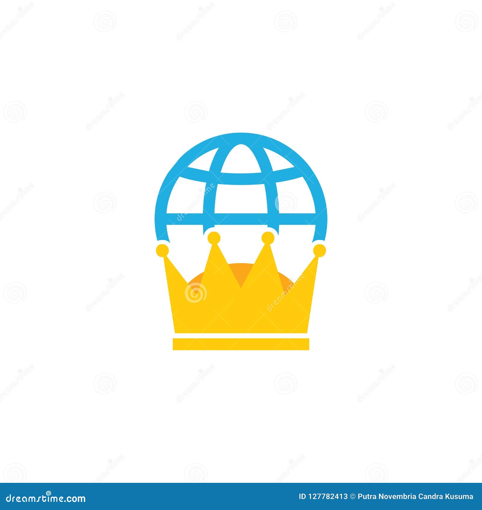 King World Logo Icon Design Stock Vector - Illustration of creative ...