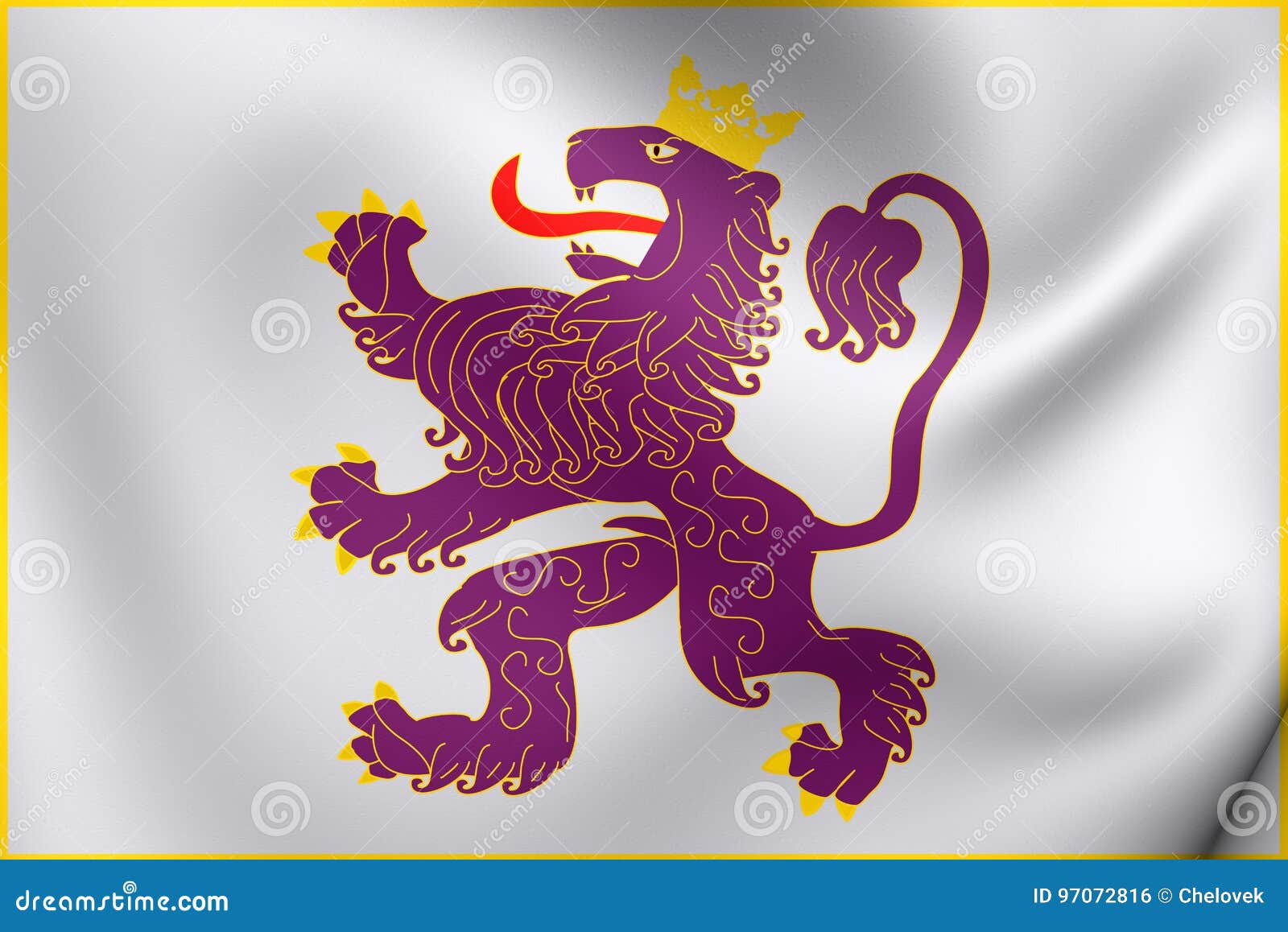 Kingdom Of Leon Flag Royalty-Free Stock Image | CartoonDealer.com #97072816