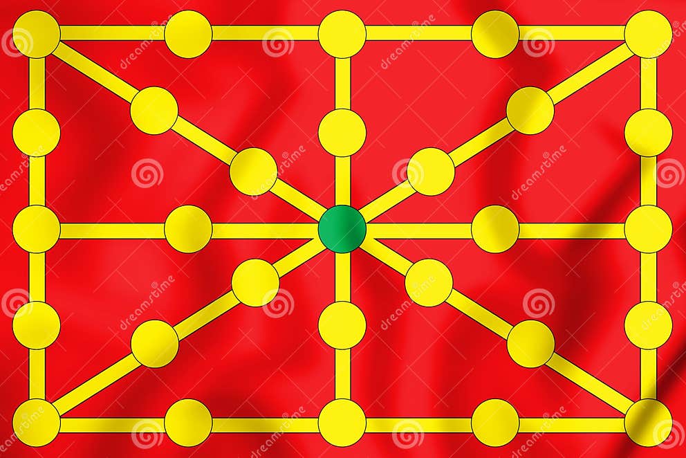 Kingdom of Navarre Flag. 3D Illustration Stock Illustration ...