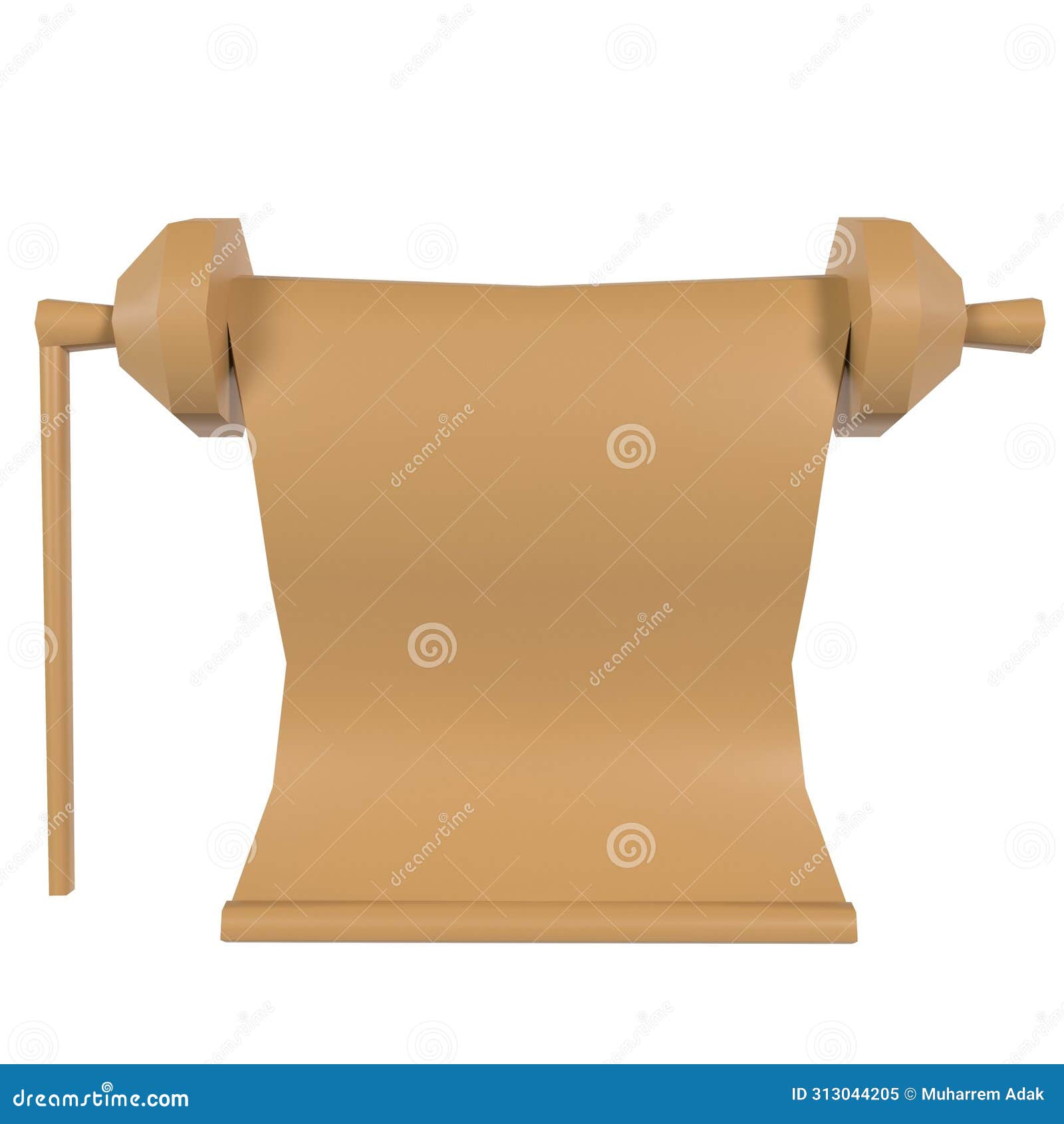 Kingdom Scroll Isolated on White Background Stock Illustration ...