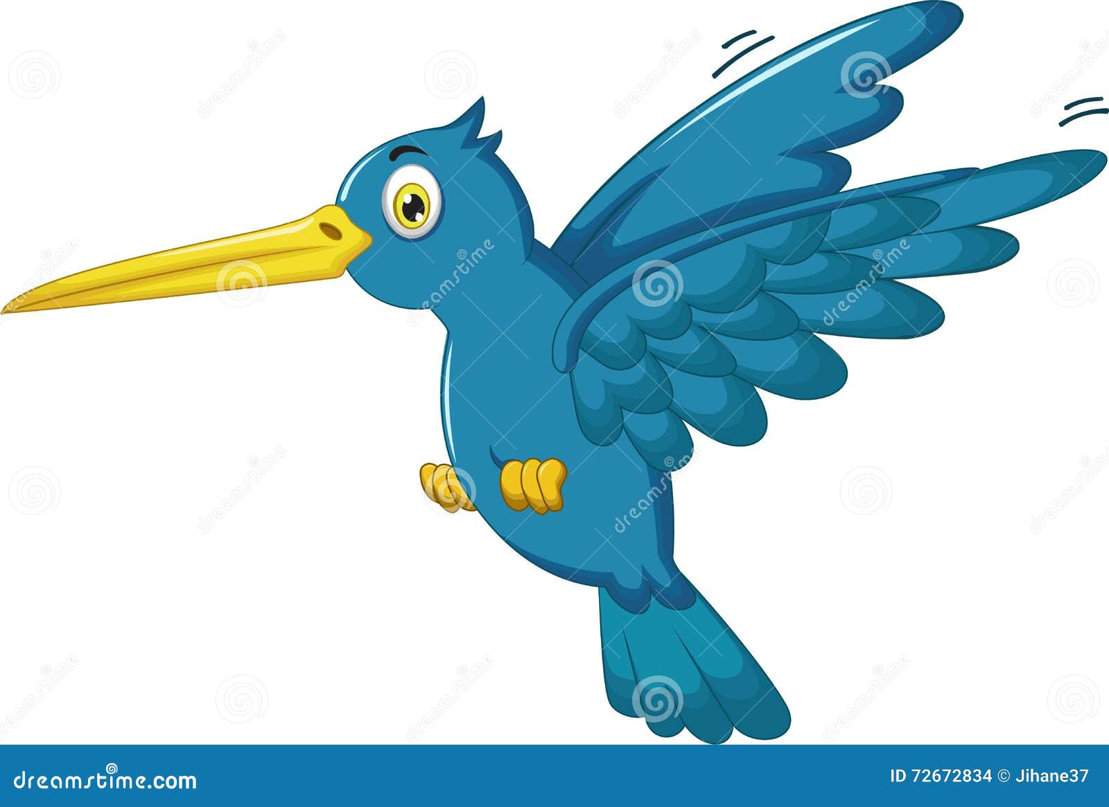 Kingfisher cartoon flying stock illustration. Illustration of ...