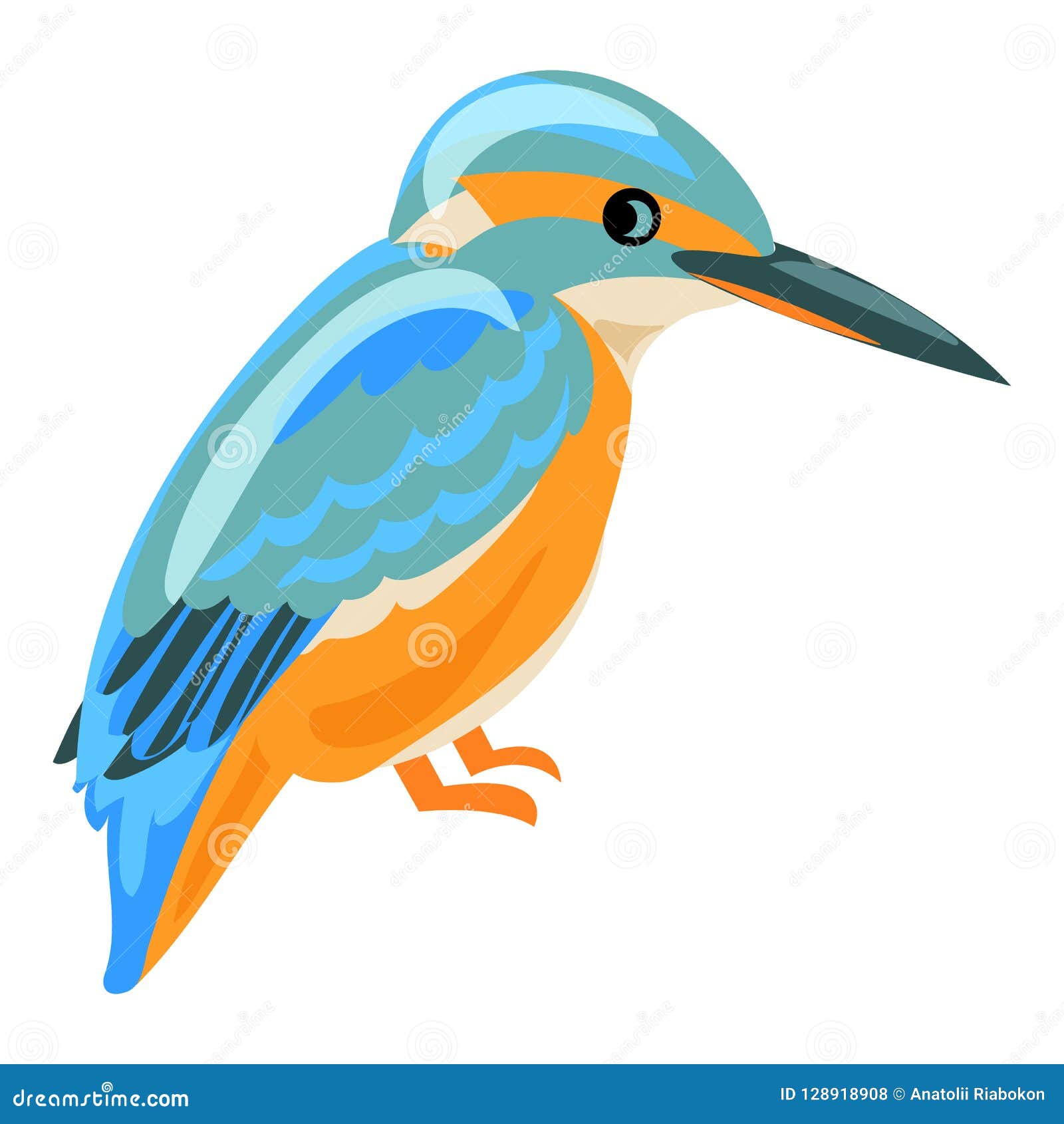Kingfisher Cartoon Vector Stock Illustrations – 372 Kingfisher Cartoon ...